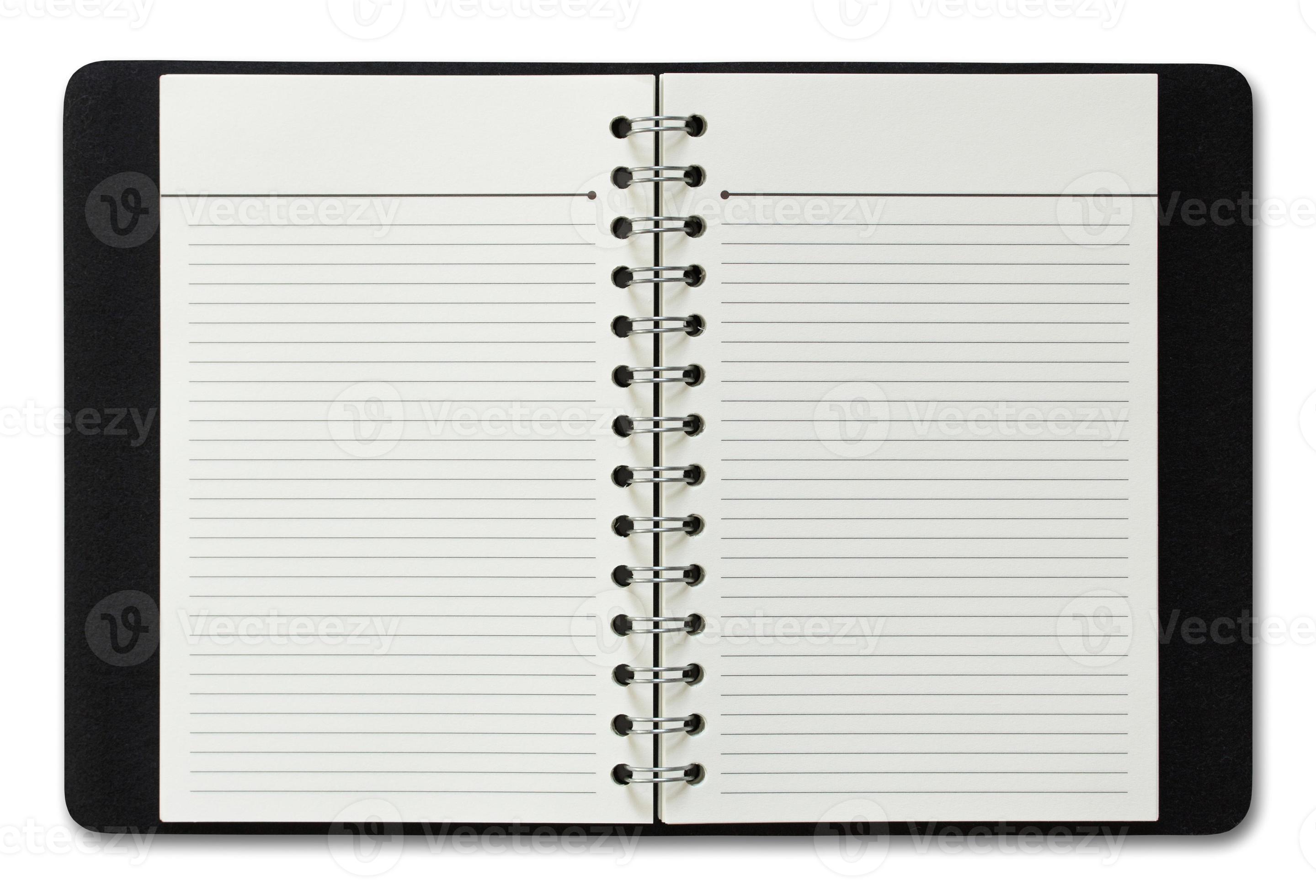 open spiral notebook isolated on white background 11896811 Stock Photo ...