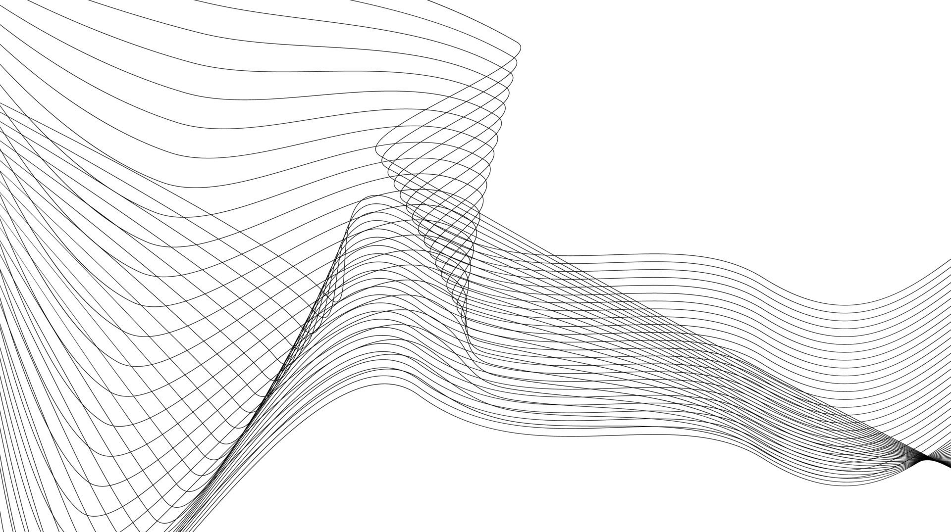 Thin Line On White Wavy Background Business Background Lines Wave Abstract Stripe Design