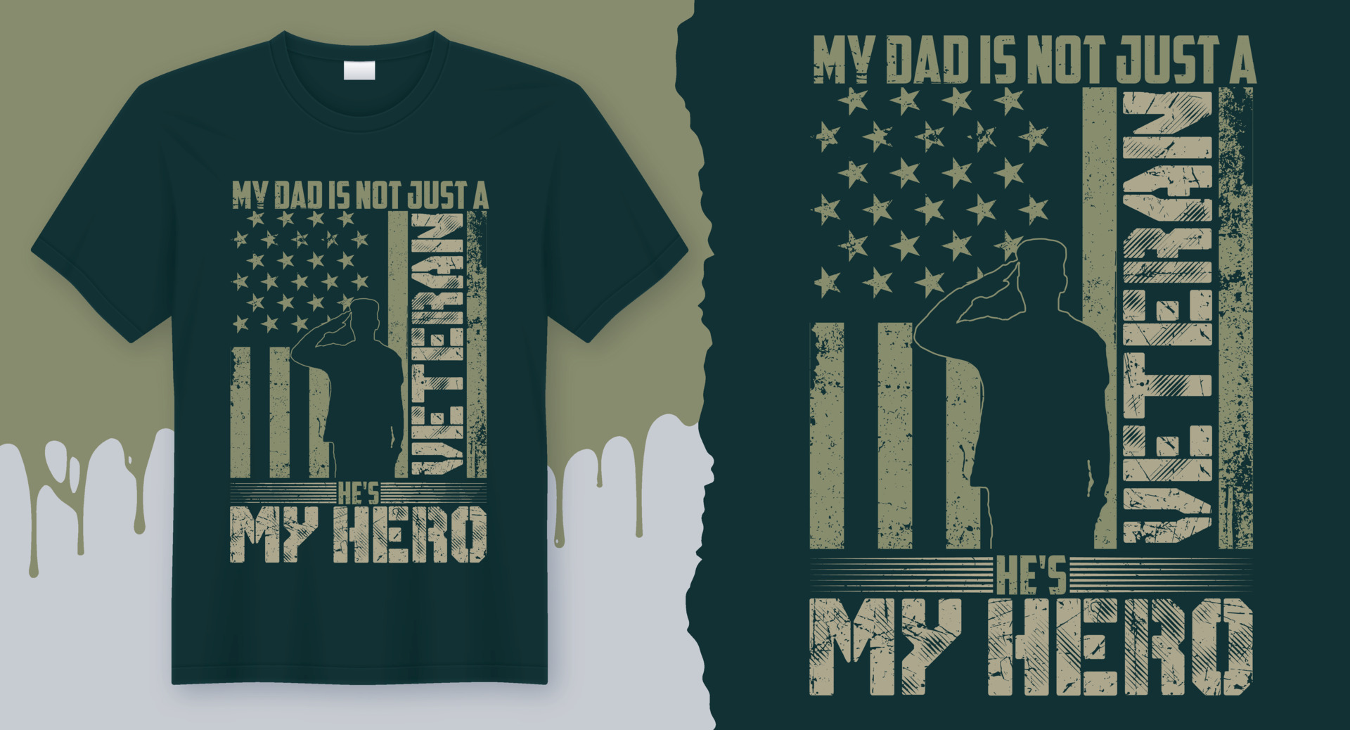 My Dad is not just a Veteran He's my Hero. Veterans Day T-Shirt Design ... My Dad is not just a Veteran He's my Hero. Veterans Day T-Shirt Design ...