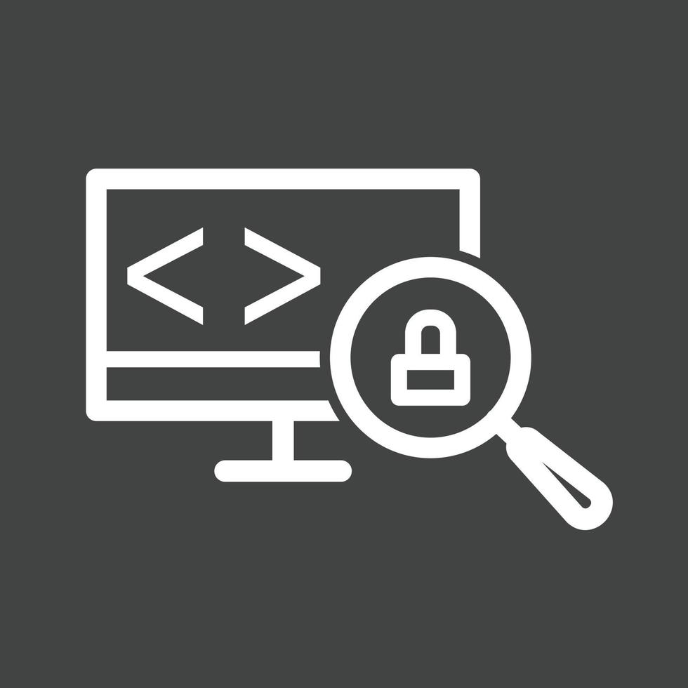 Insecure Code Line Inverted Icon 11900498 Vector Art at Vecteezy