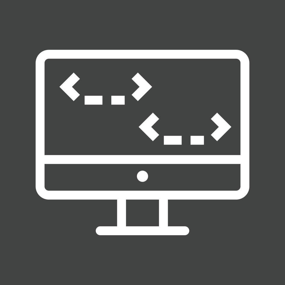 Start and End Code Line Inverted Icon 11901772 Vector Art at Vecteezy