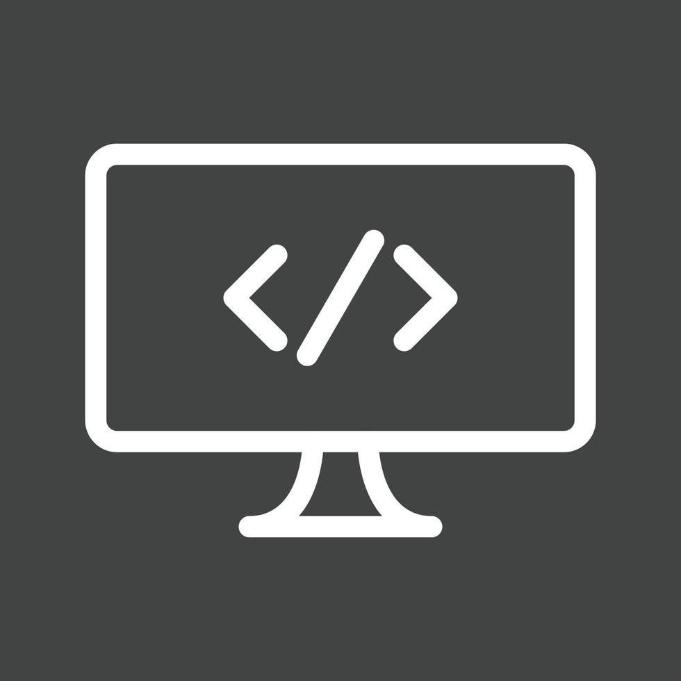 Programming Line Inverted Icon 11903359 Vector Art at Vecteezy