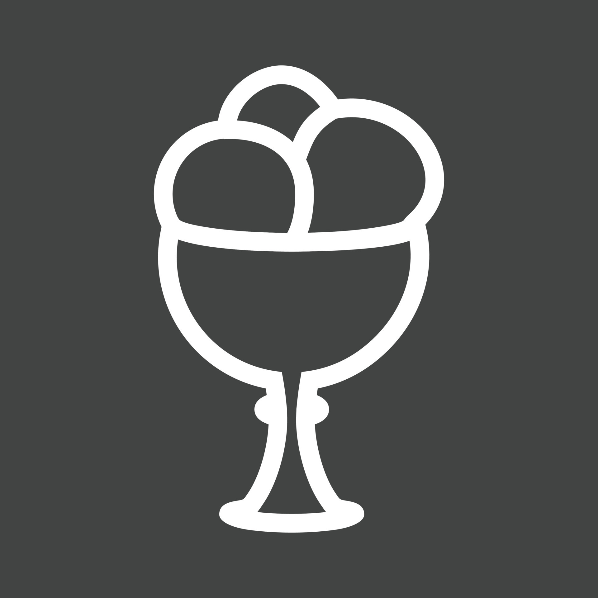 Icecream goblet Line Inverted Icon 11904950 Vector Art at Vecteezy Icecream goblet Line Inverted Icon 11904950 Vector Art at Vecteezy