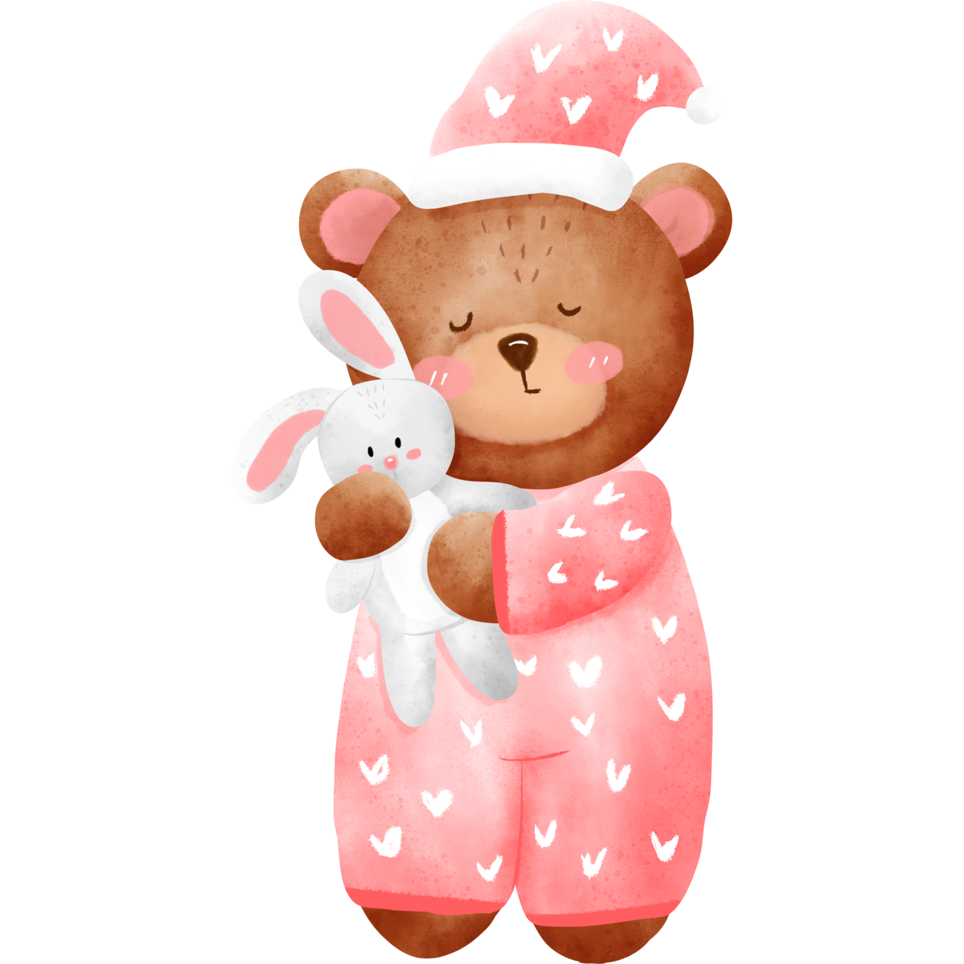 Sleeping bear watercolor 11907939 PNG