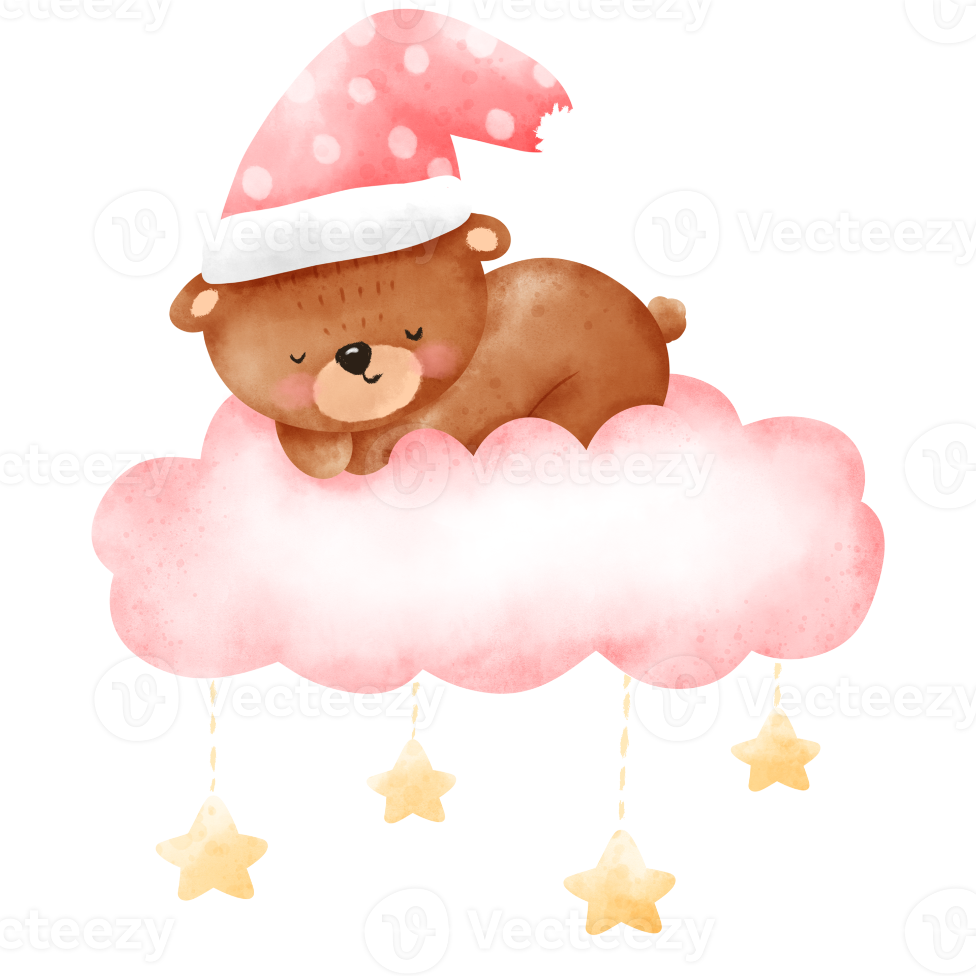 Sleeping bear watercolor 11908113 PNG