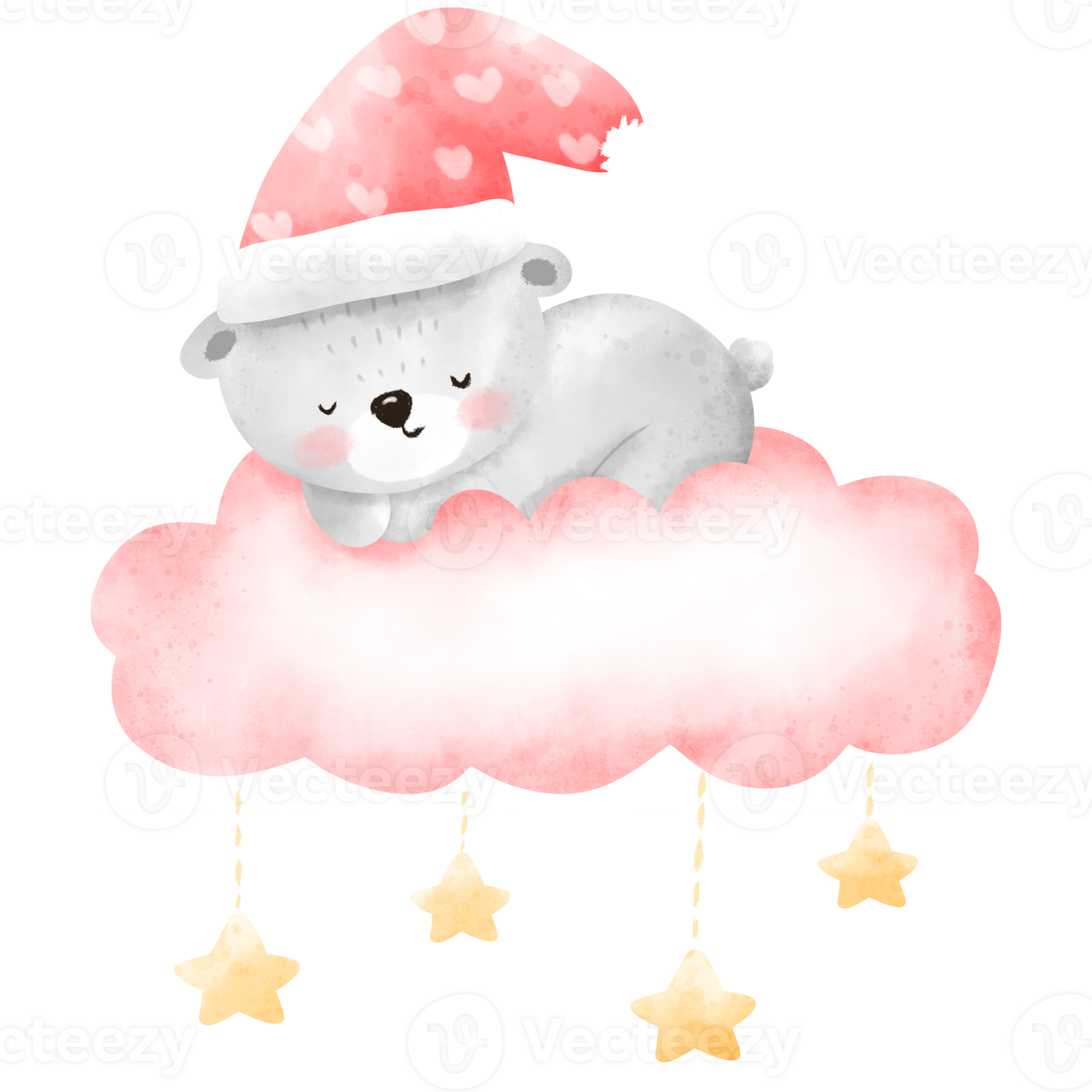 Sleeping bear watercolor 11908420 PNG