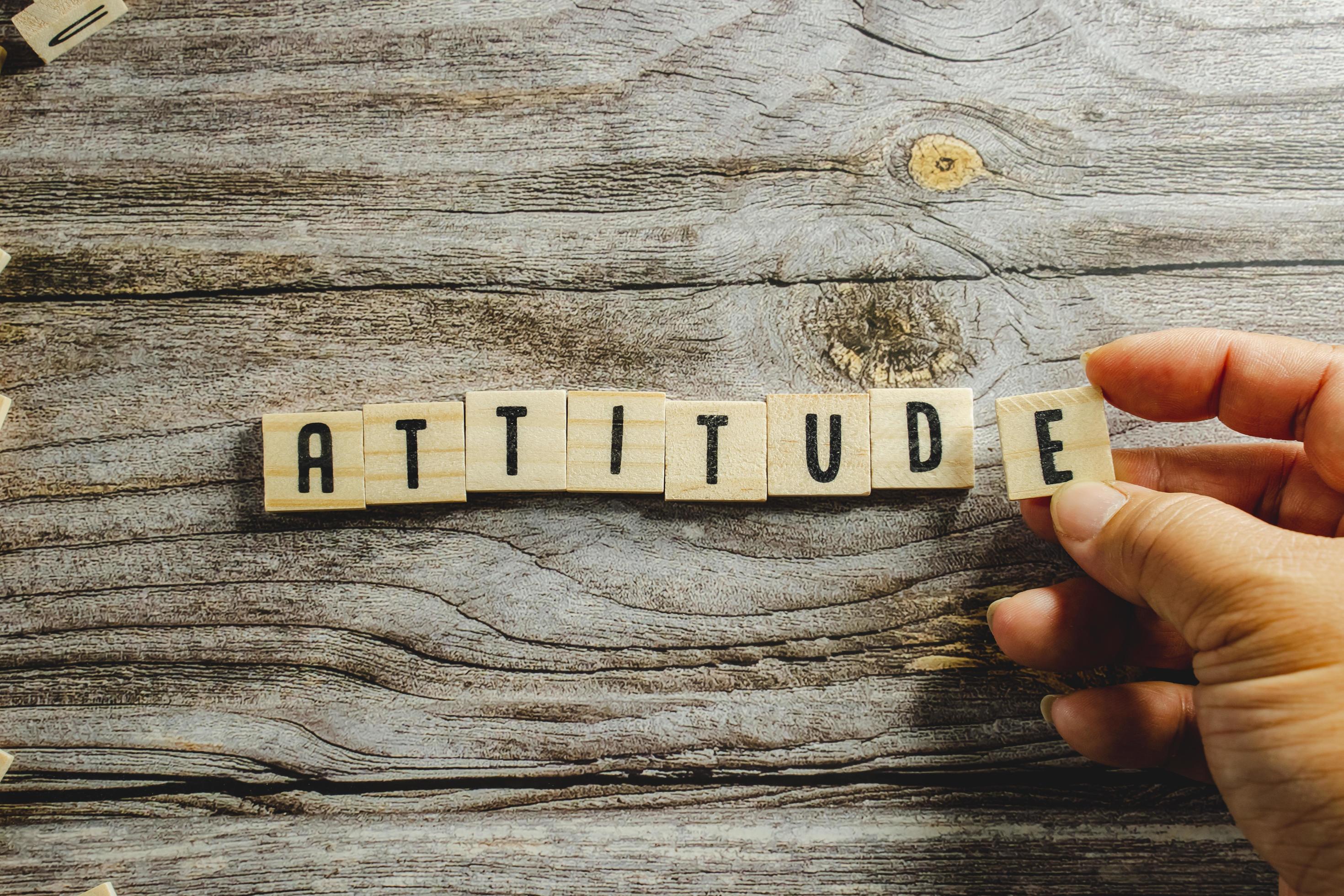 Attitude Word In Wooden Cube 11908700 Stock Photo at Vecteezy