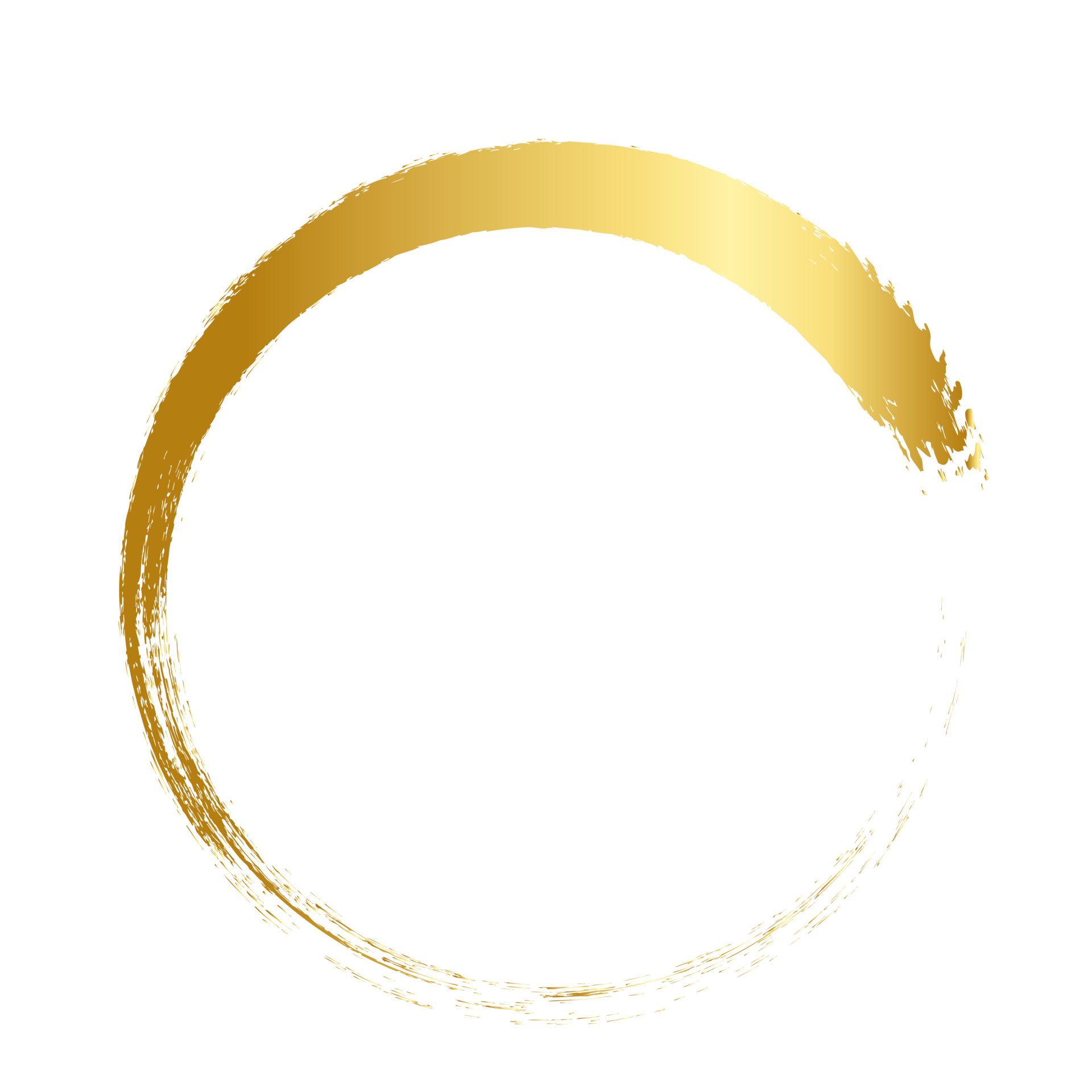 Brush Stroke And Gold Circle Element 11909105 Png