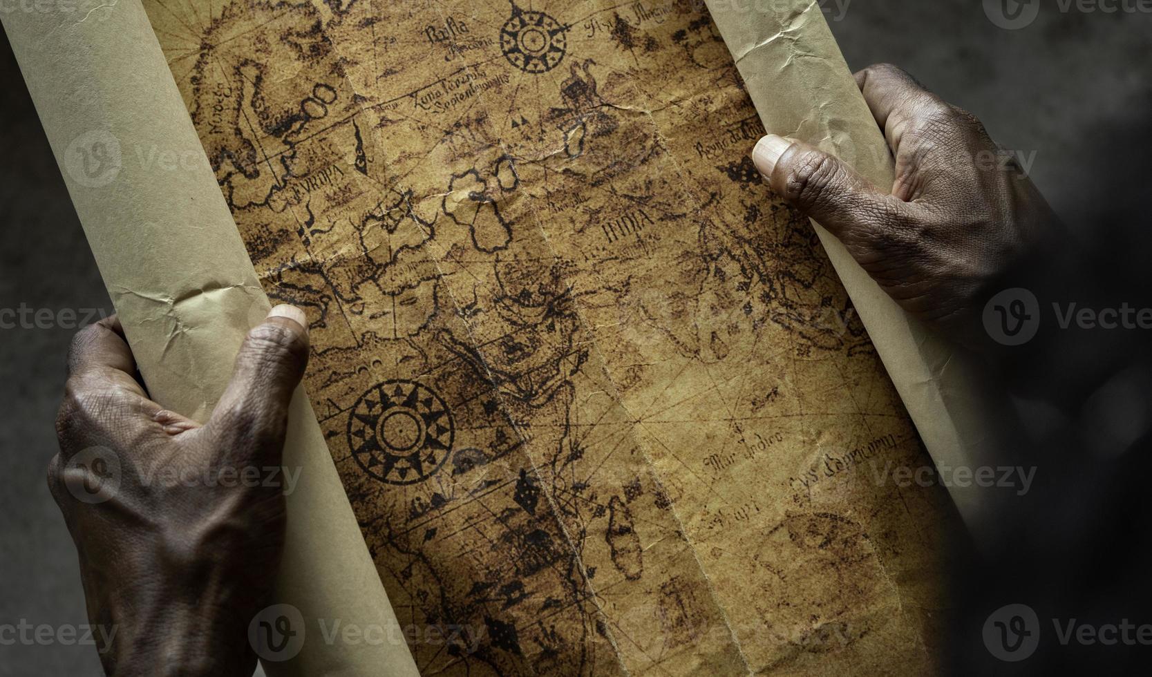 Close up of a very old map 11911988 Stock Photo at Vecteezy