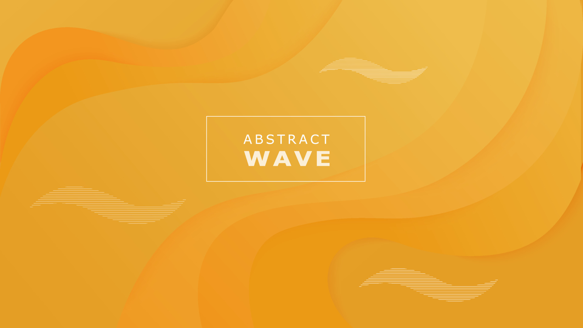Orange Colorful Gradient Abstract Wave Background With Place For Text Smooth Vector Graphic