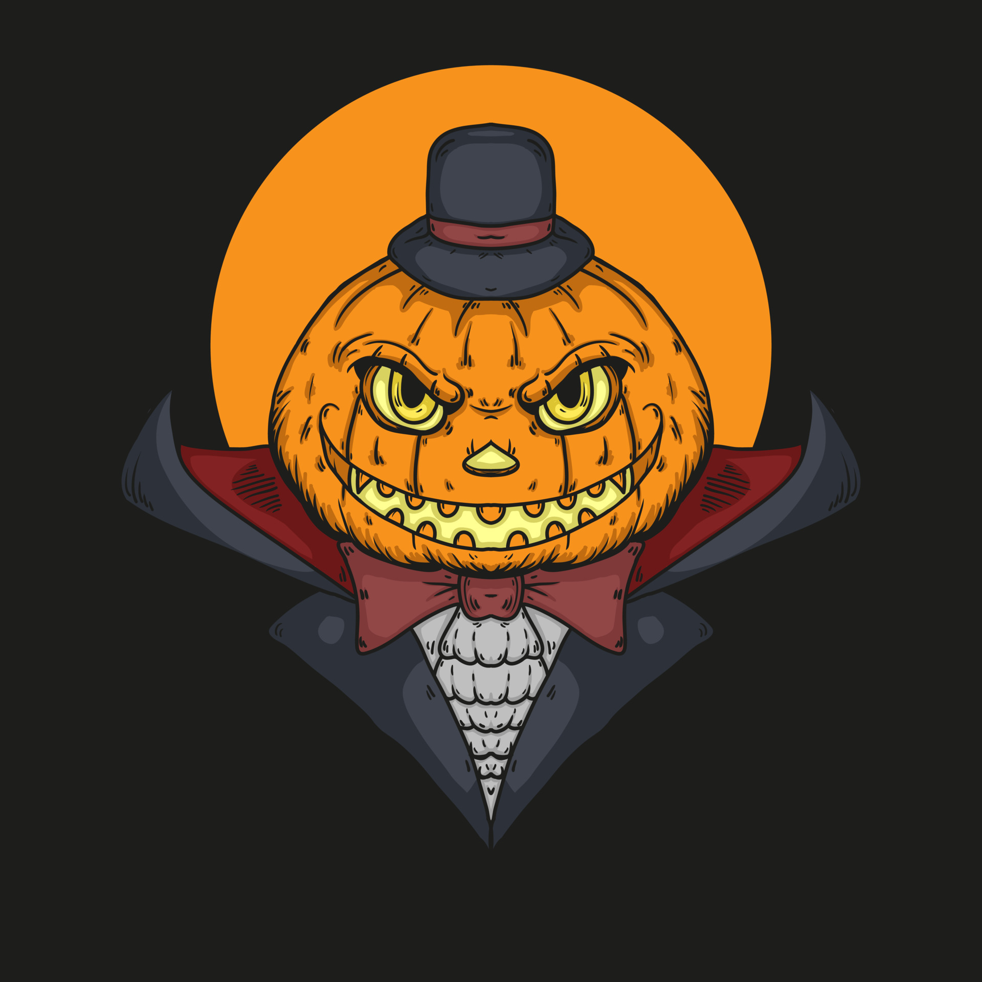 Halloween Vampire Pumpkin Head Vector Illustration 11914540 Vector Art ... Halloween Vampire Pumpkin Head Vector Illustration 11914540 Vector Art ...