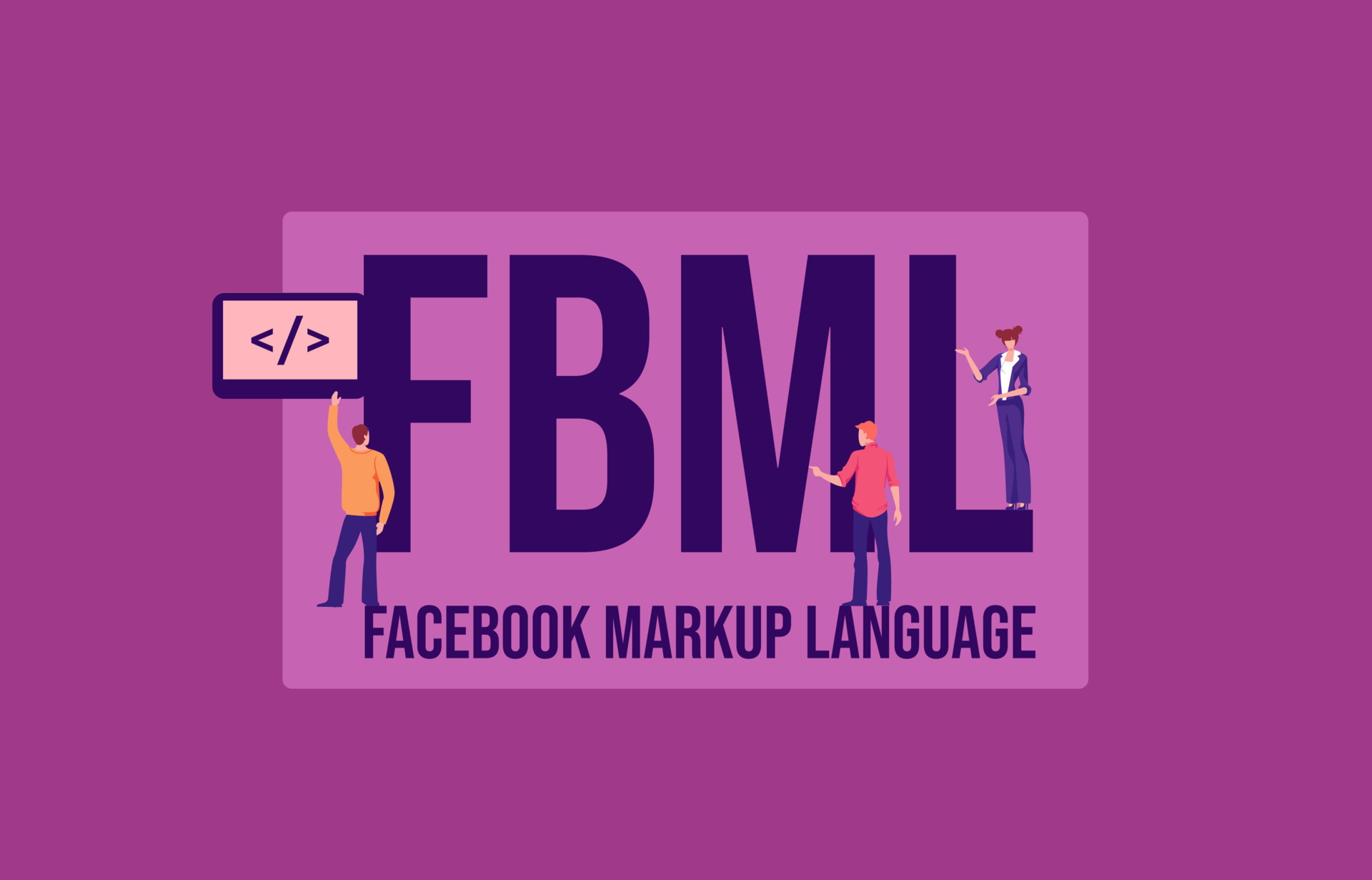 FBML Facebook markup language. Global web for communication media marketing technologies ...