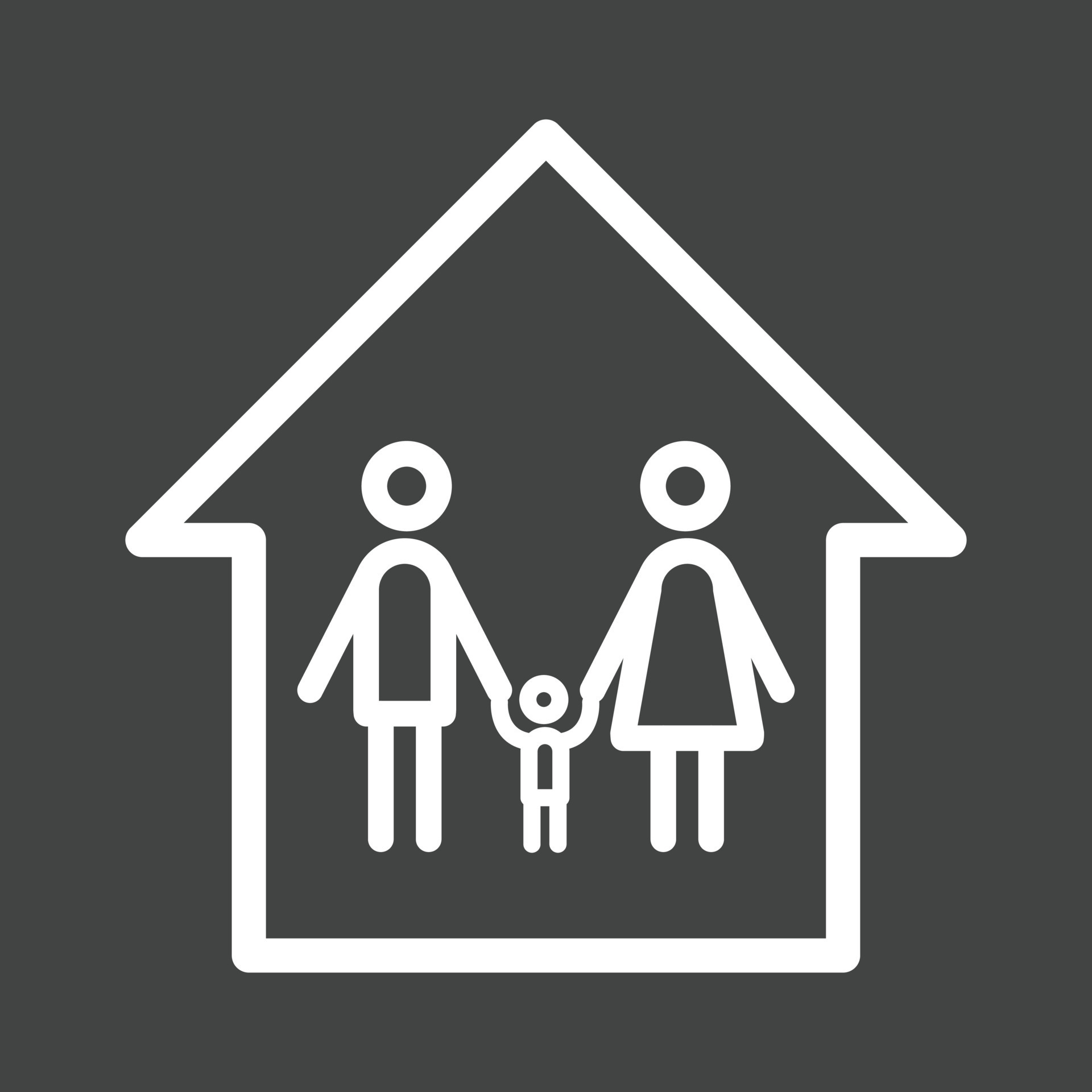 Community Building Line Inverted Icon 11917814 Vector Art at Vecteezy