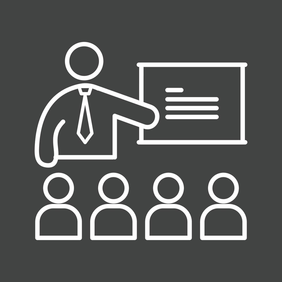 Lecture Line Inverted Icon 11918799 Vector Art at Vecteezy