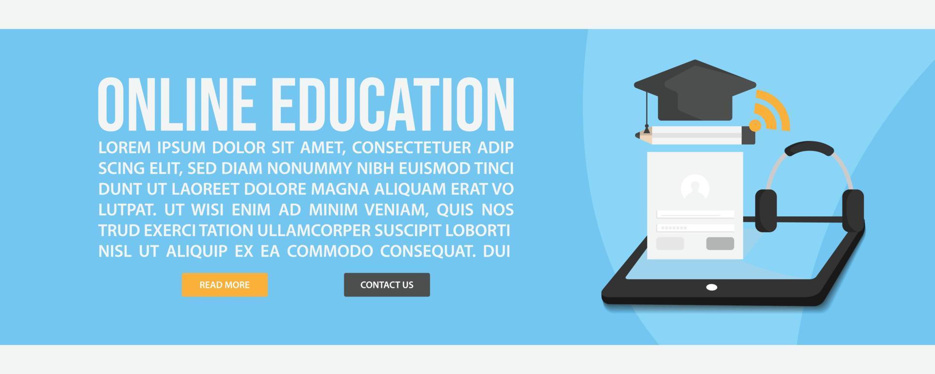 Online education web banner template 11923625 Vector Art at Vecteezy Online education web banner template 11923625 Vector Art at Vecteezy