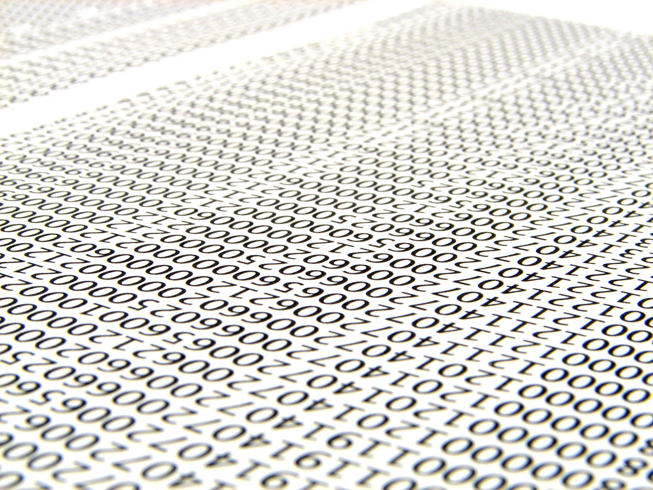 database concept with printed and coded database records 11933375 Stock Photo at Vecteezy