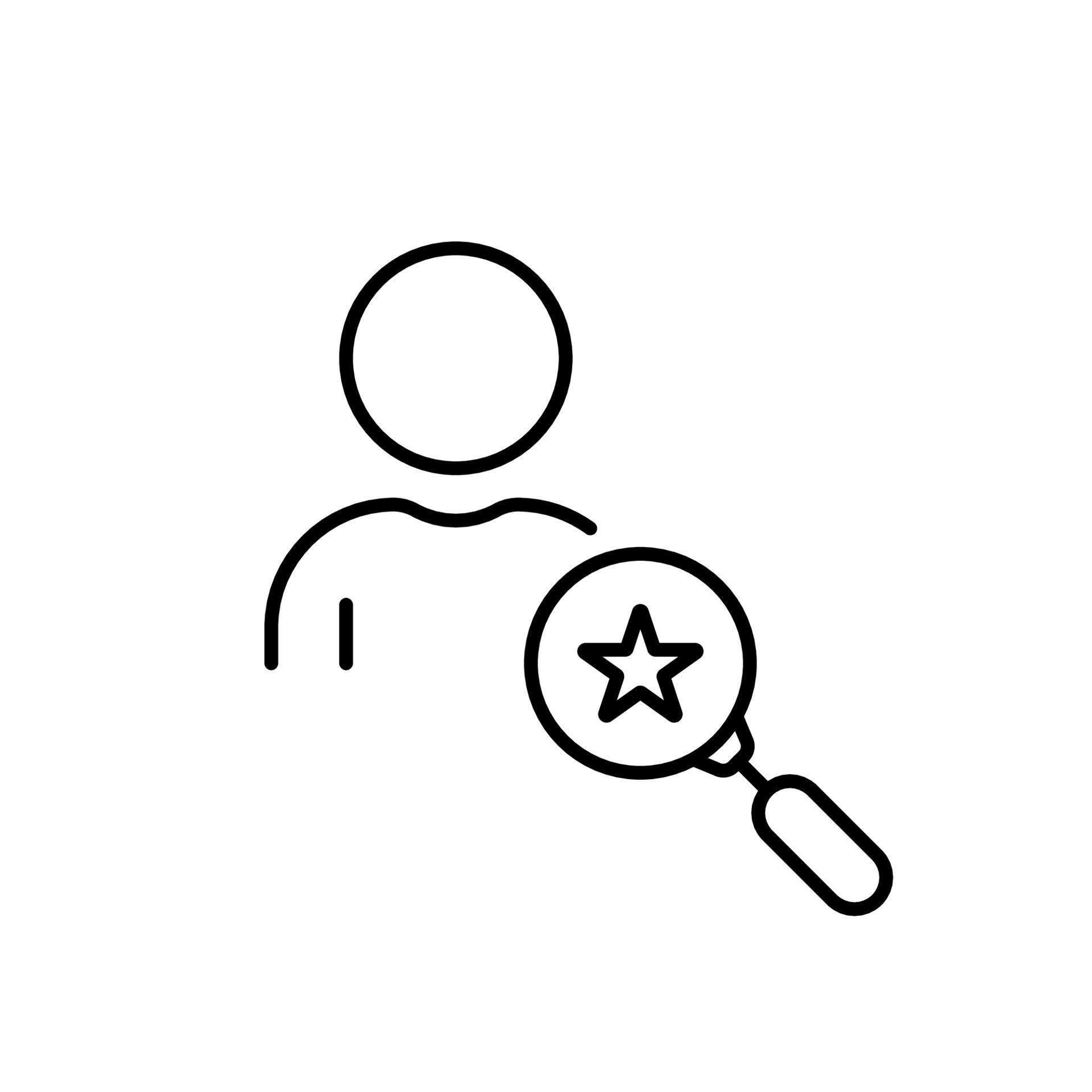 Find Talent Employee Outline Icon. Job Hire Human Resource Linear Pictogram. HR Search Person ...