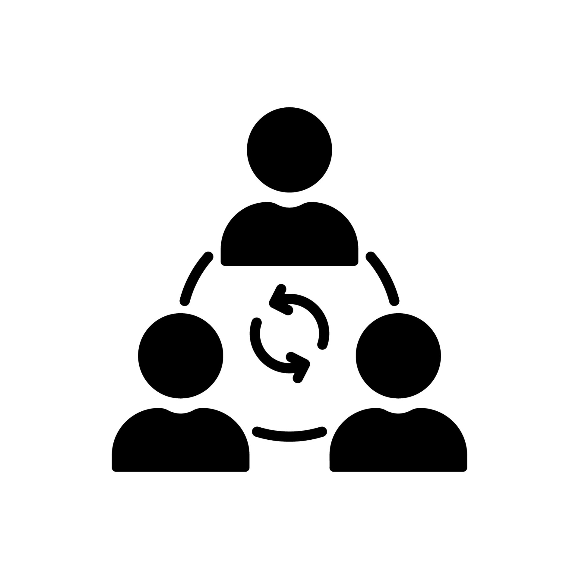 Collaboration Silhouette Icon. Group of People Community Team Work ... Collaboration Silhouette Icon. Group of People Community Team Work ...