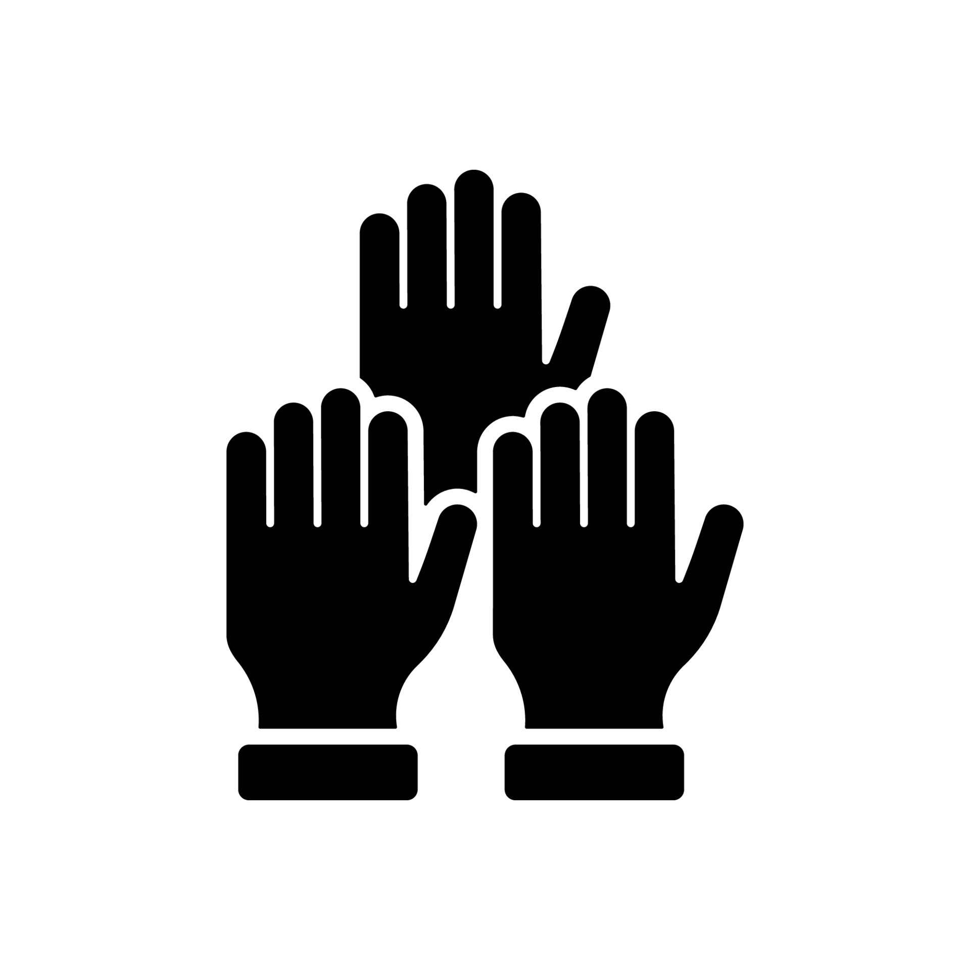 Participation Silhouette Icon. Collaboration Group Team Together Hand ... Participation Silhouette Icon. Collaboration Group Team Together Hand ...