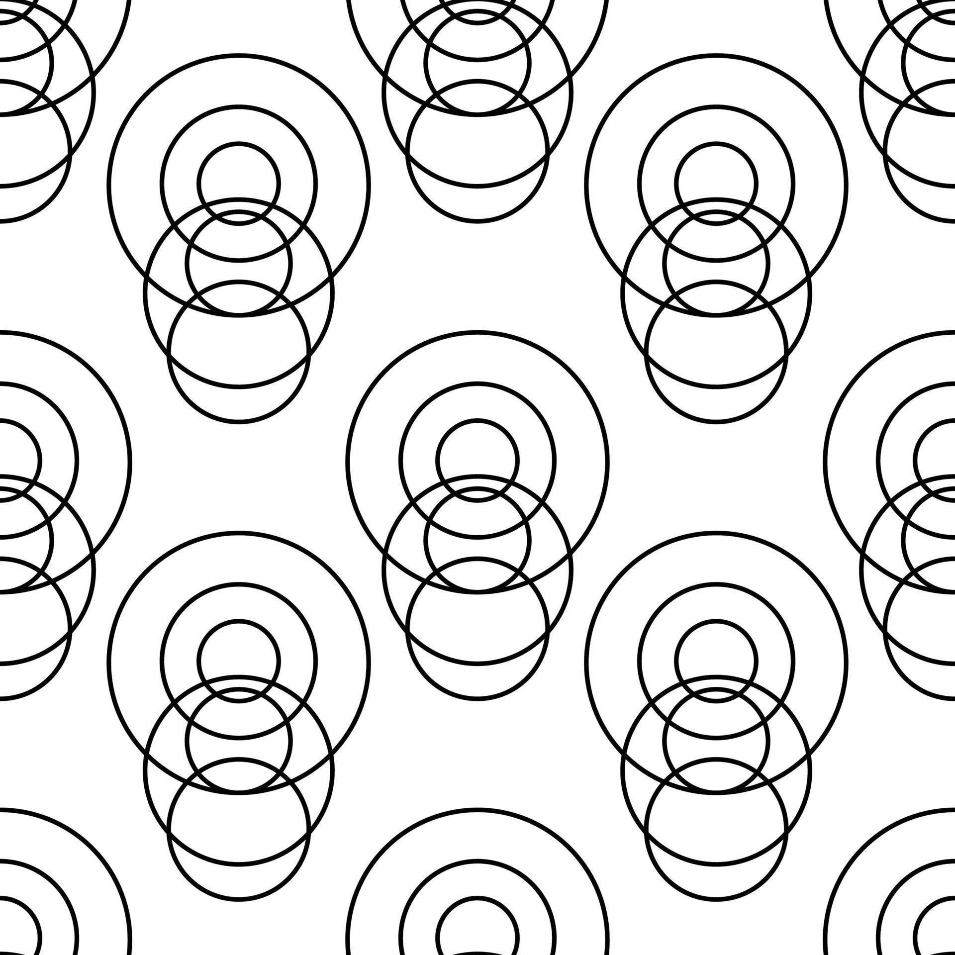 circles seamless pattern. abstraction from circles. wallpaper for ...