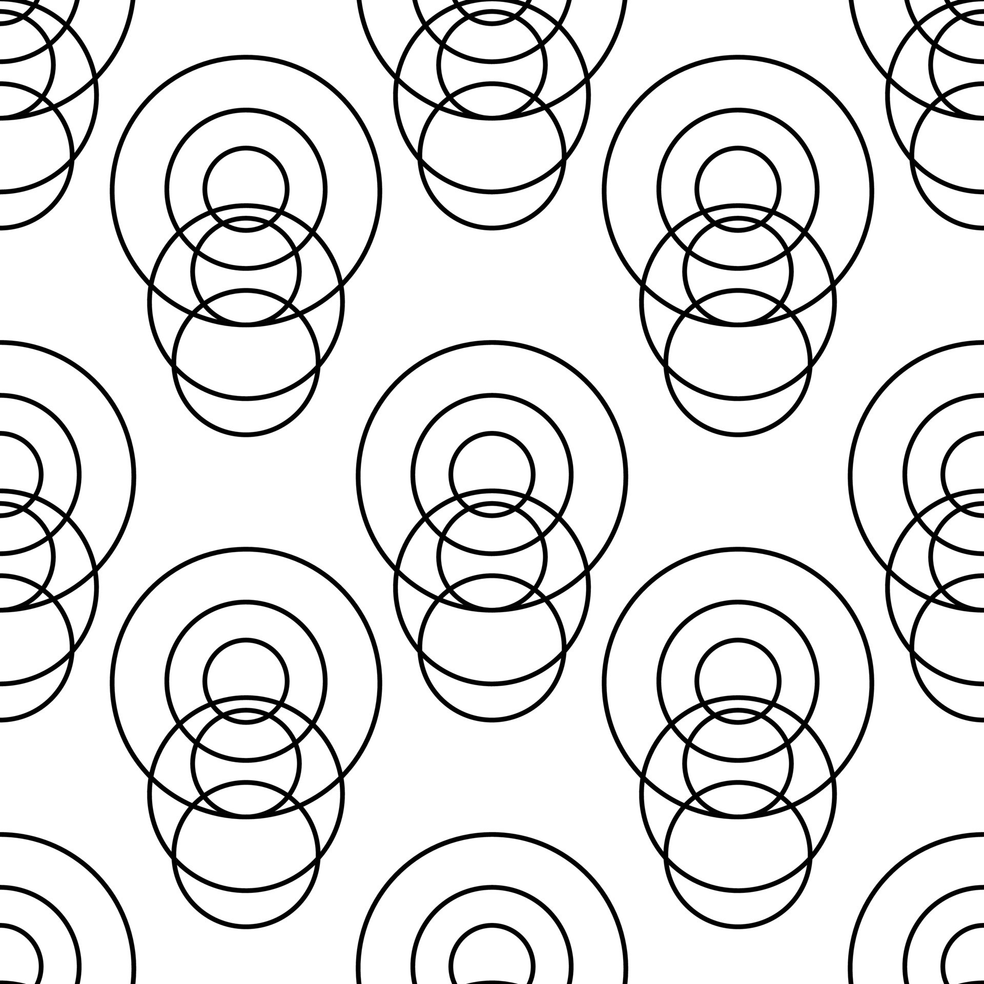 Circles Seamless Pattern Abstraction From Circles Wallpaper For