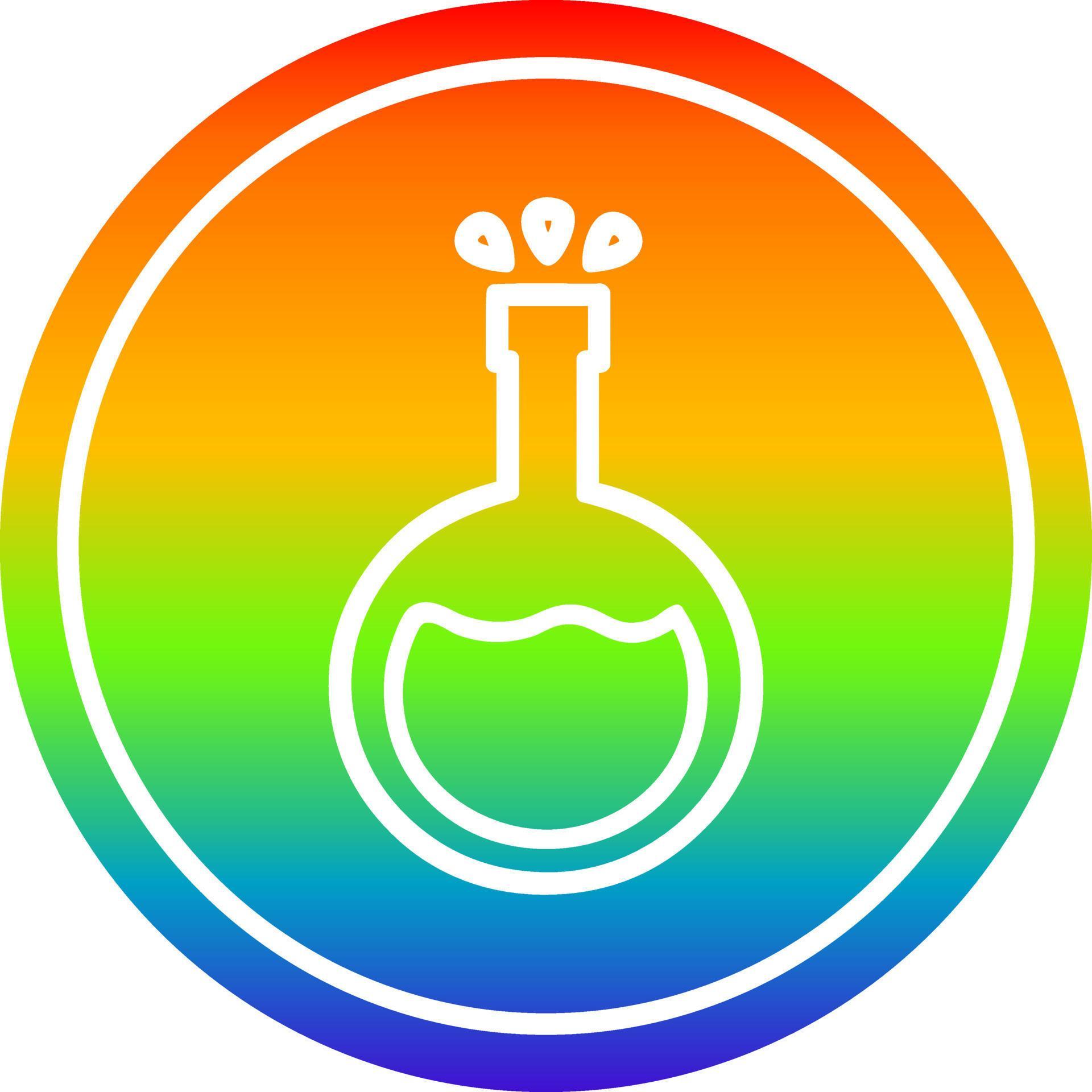 Science Experiment Circular In Rainbow Spectrum 11941710 Vector Art At