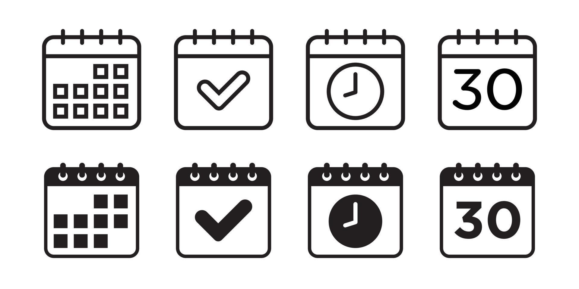 Calendar icon design element suitable for websites, print design or app ...