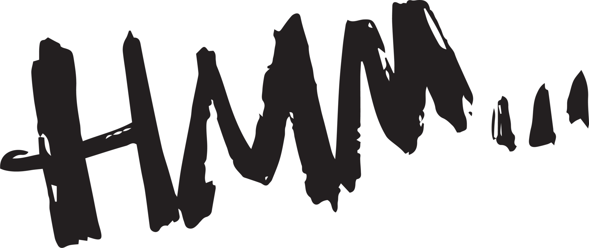 Free diseño de pegatinas de ilustración de palabra hmm 11946907 PNG with Transparent Background