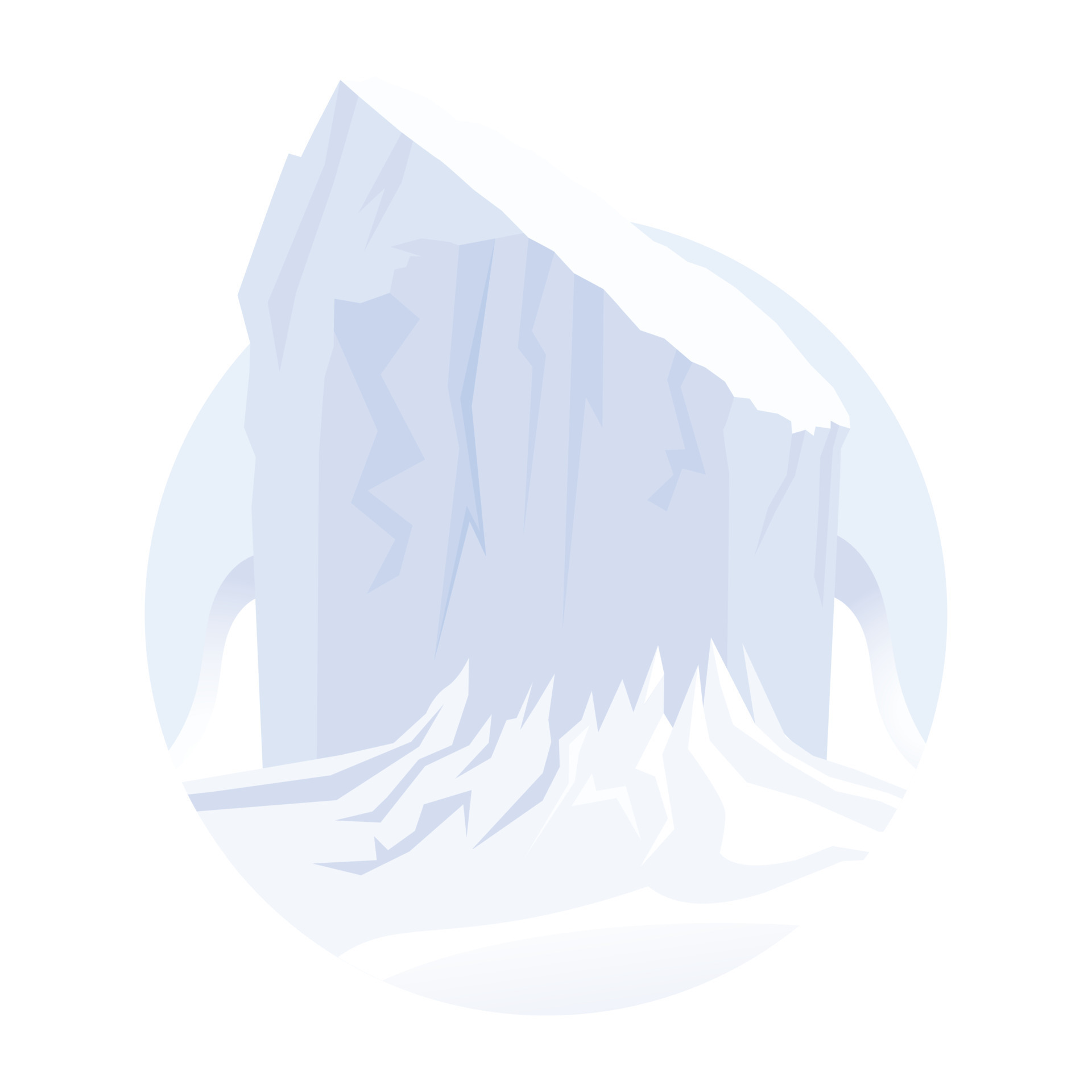 A flat illustration of glacier 11948294 Vector Art at Vecteezy