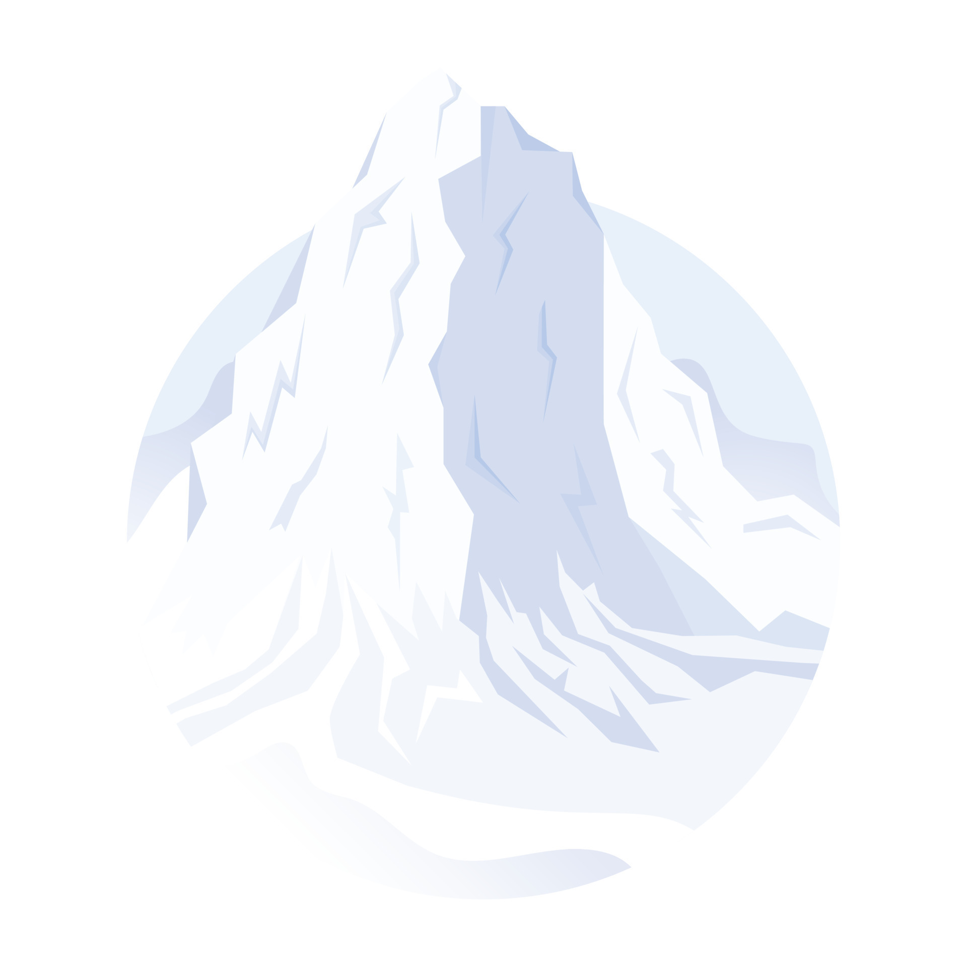 A flat illustration of glacier 11948295 Vector Art at Vecteezy