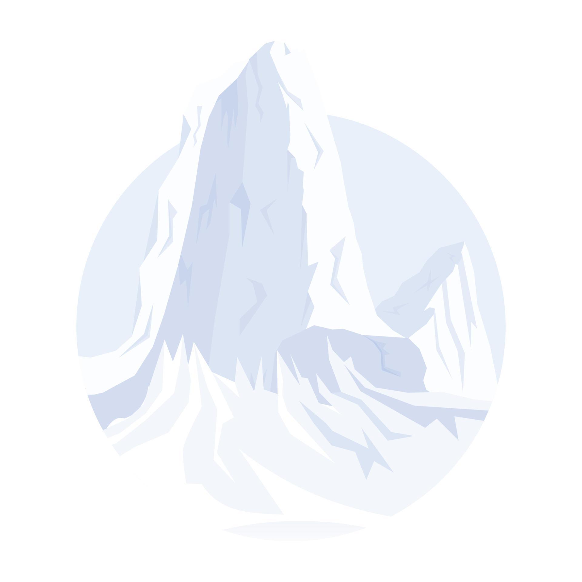 A flat illustration of glacier 11948297 Vector Art at Vecteezy