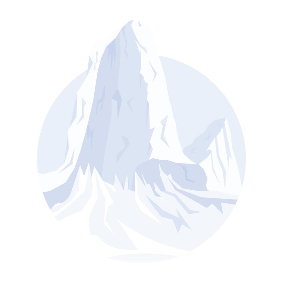 A flat illustration of glacier 11948297 Vector Art at Vecteezy