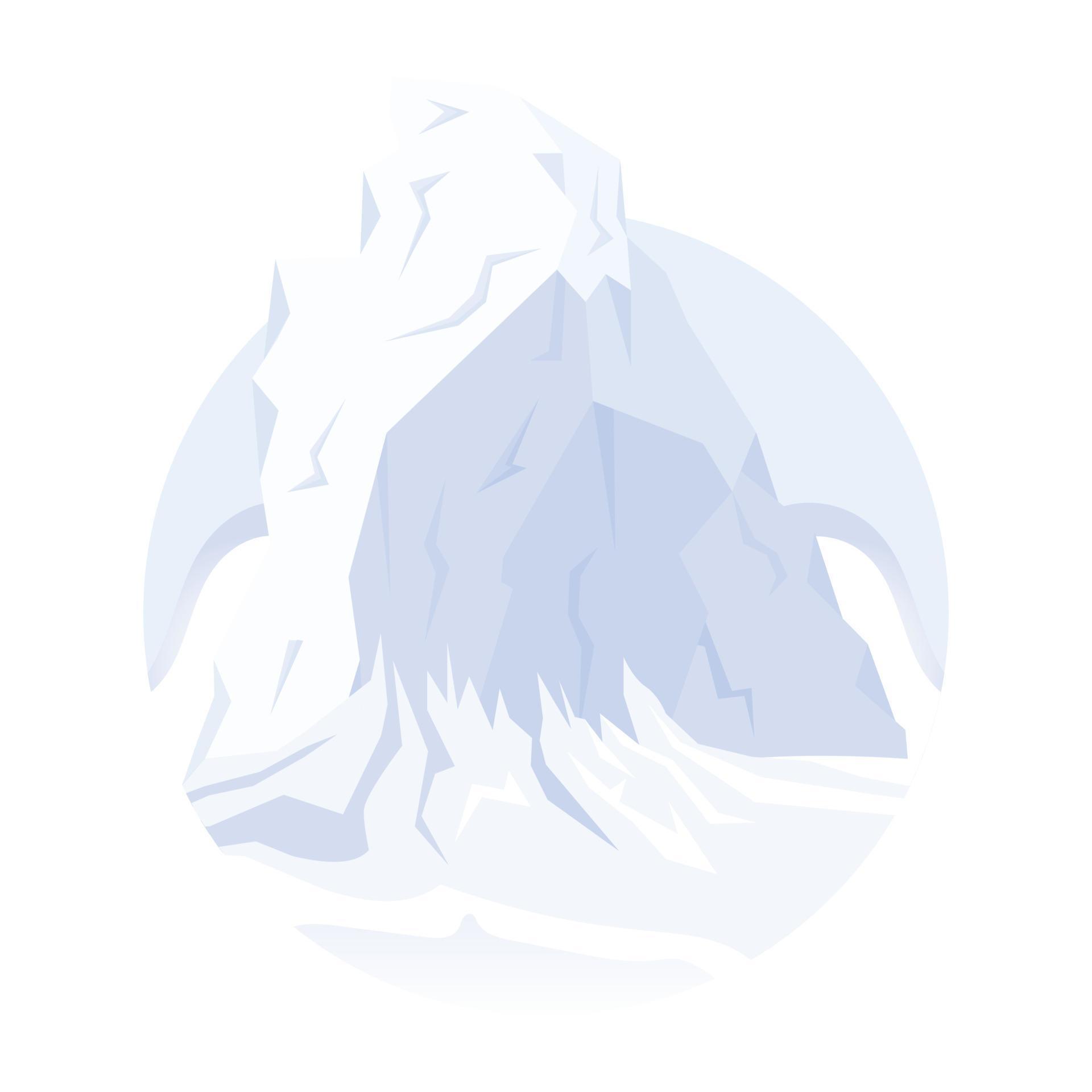 A flat illustration of glacier 11948302 Vector Art at Vecteezy