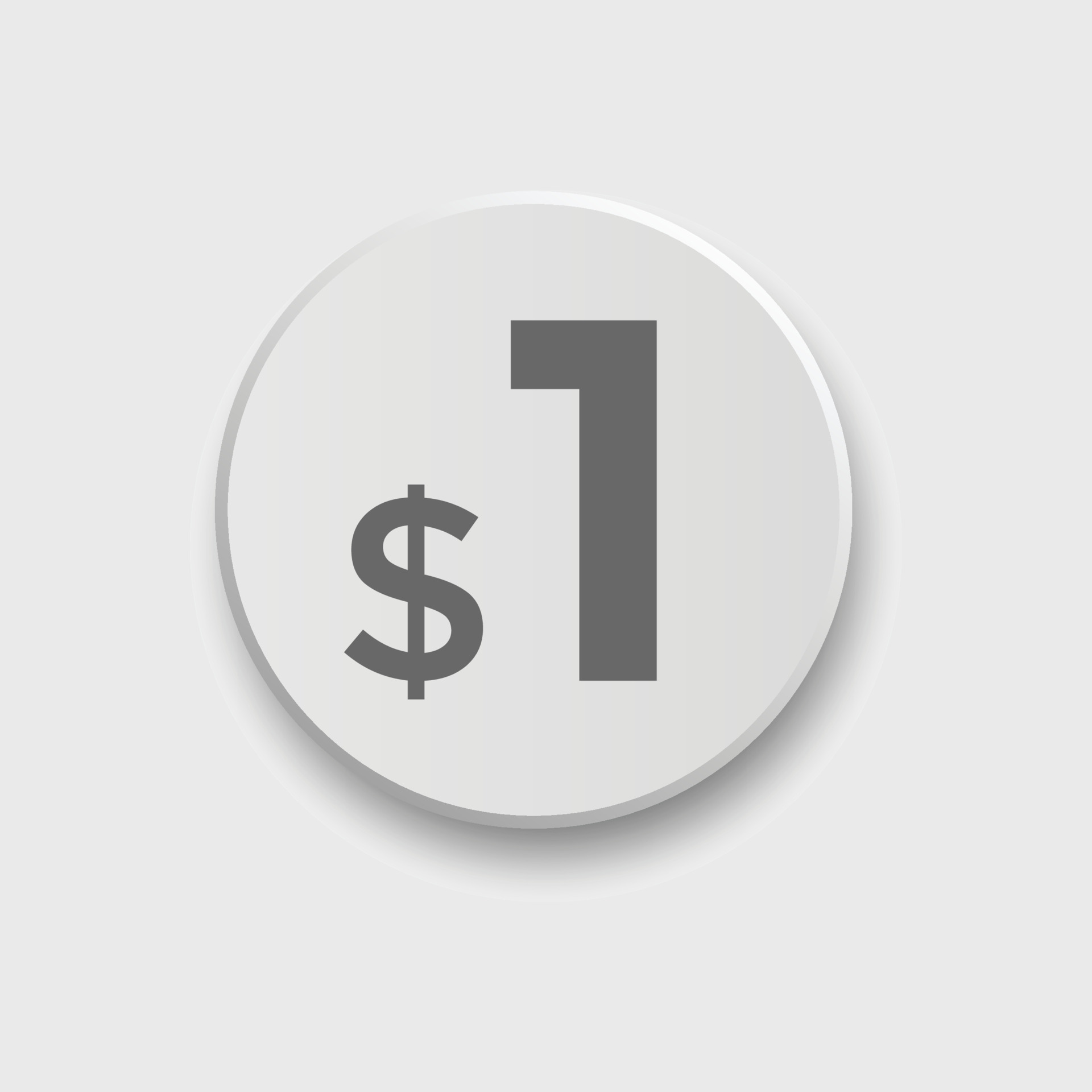 Etiqueta de precio de 1 dólar. Símbolo de precio de 1 dólar usd. precio banner de venta de 1 ...