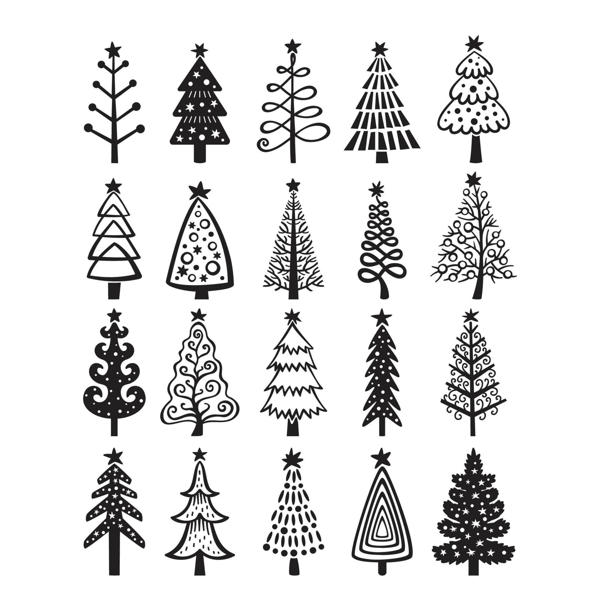 Christmas Tree Vector 11954078 Vector Art at Vecteezy