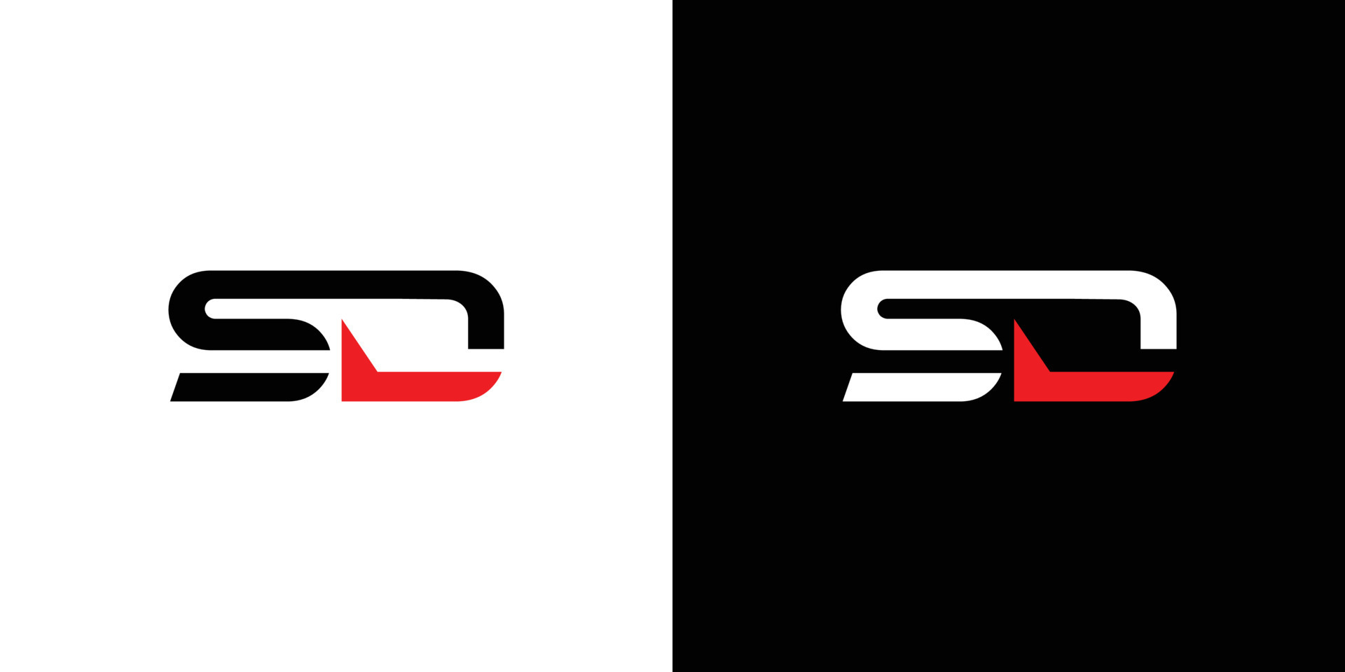Modern And Strong Letter Sd Initials Logo Design 11954190 Vector Art At