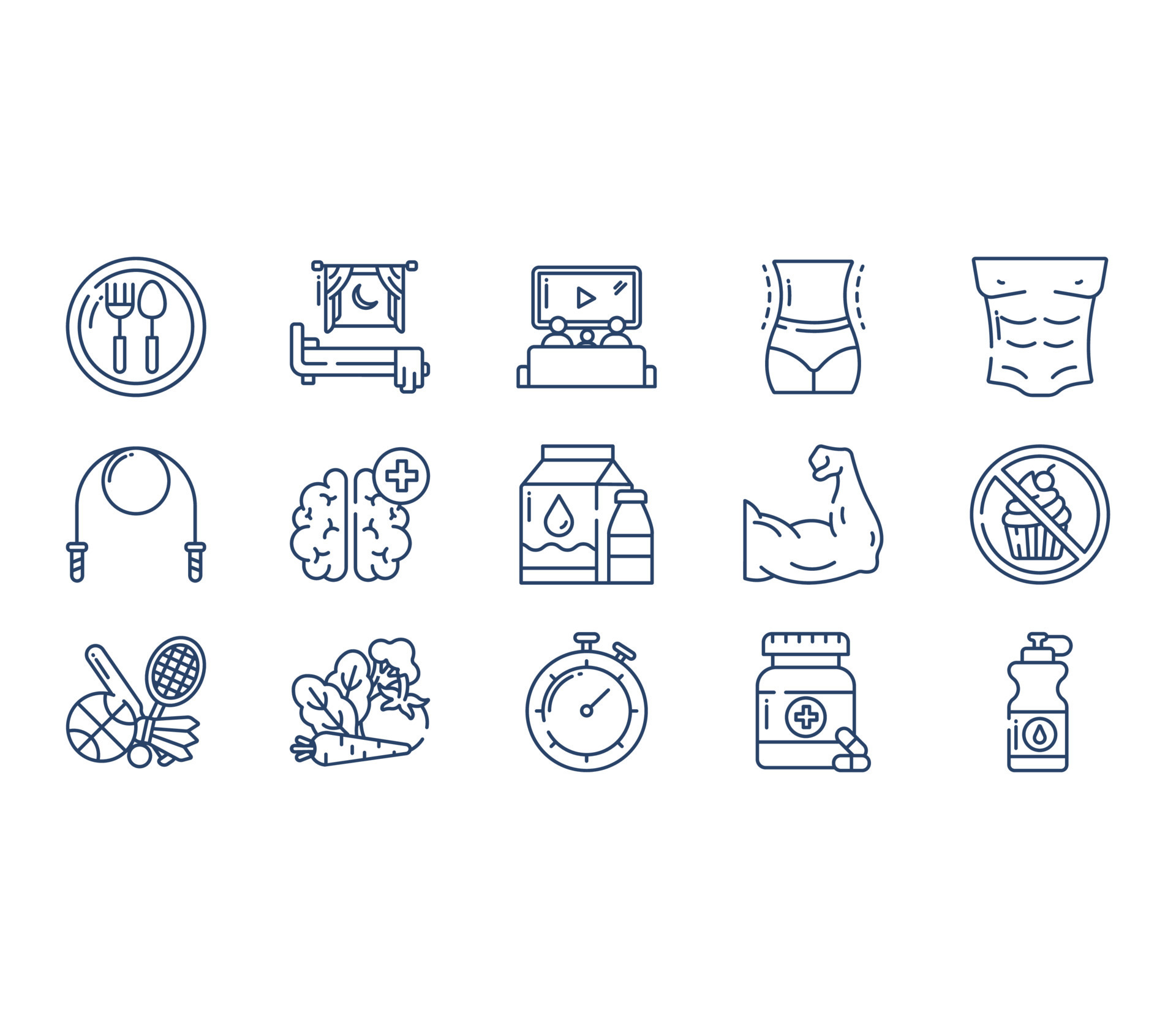 Healthy Lifestyle icon set 11955197 Vector Art at Vecteezy Healthy Lifestyle icon set 11955197 Vector Art at Vecteezy