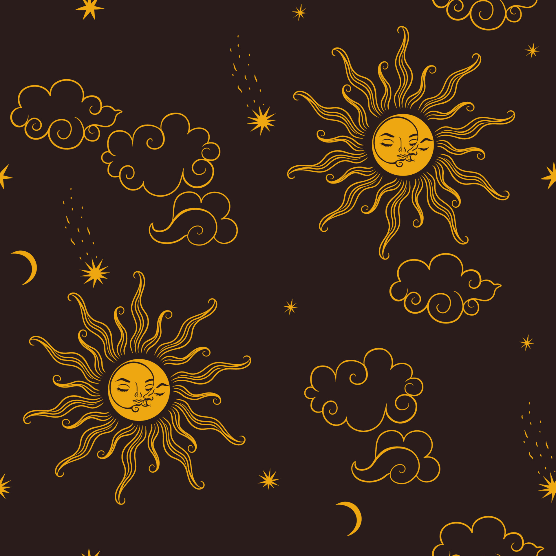 Seamless pattern with celestial bodies. Vector graphics 11955404 Vector ... Seamless pattern with celestial bodies. Vector graphics 11955404 Vector ...