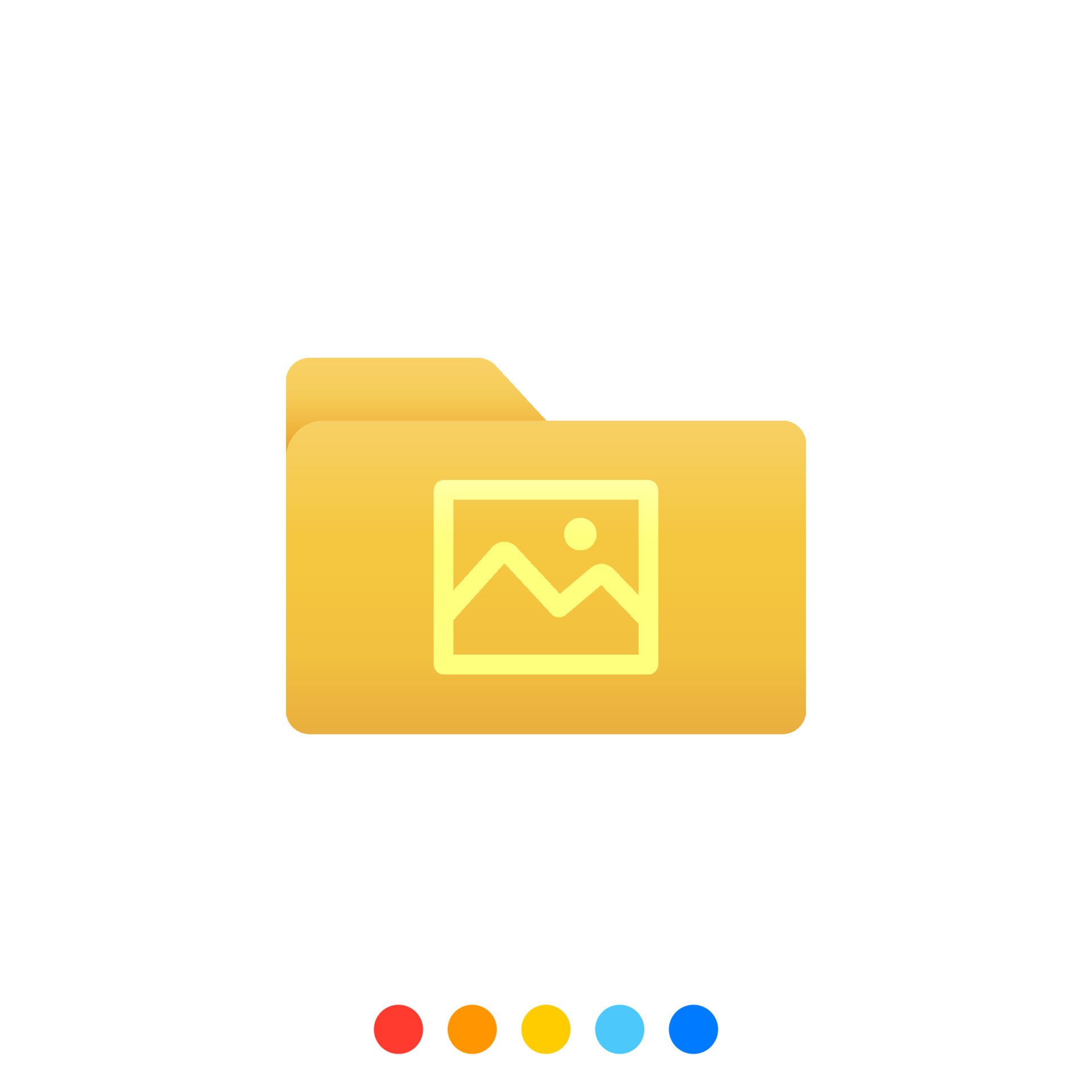 Flat folder design element with album symbol, Folder icon, Vector and ... Flat folder design element with album symbol, Folder icon, Vector and ...