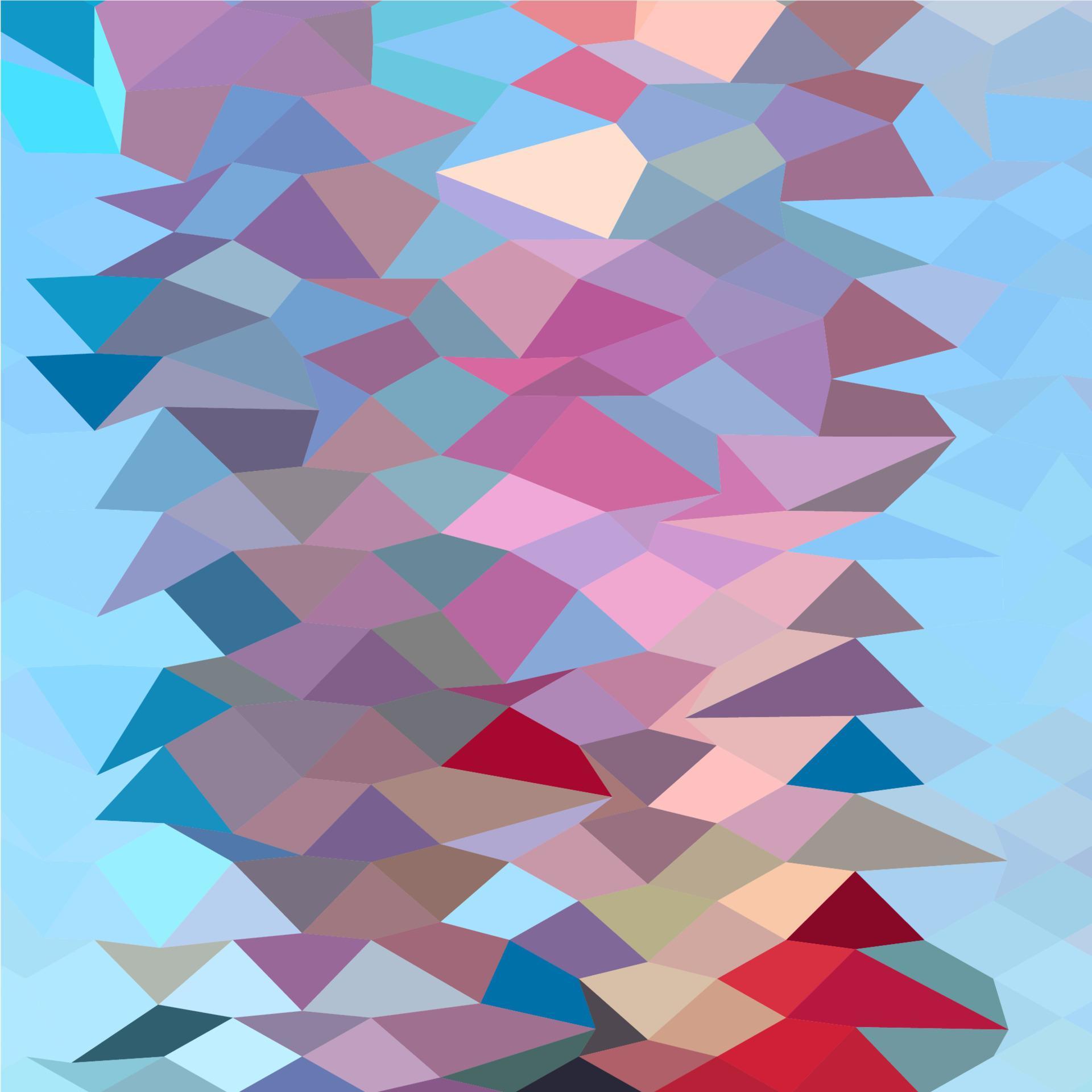 Aqua Ruby Red Abstract Low Polygon Background 11956778 Vector Art at ...