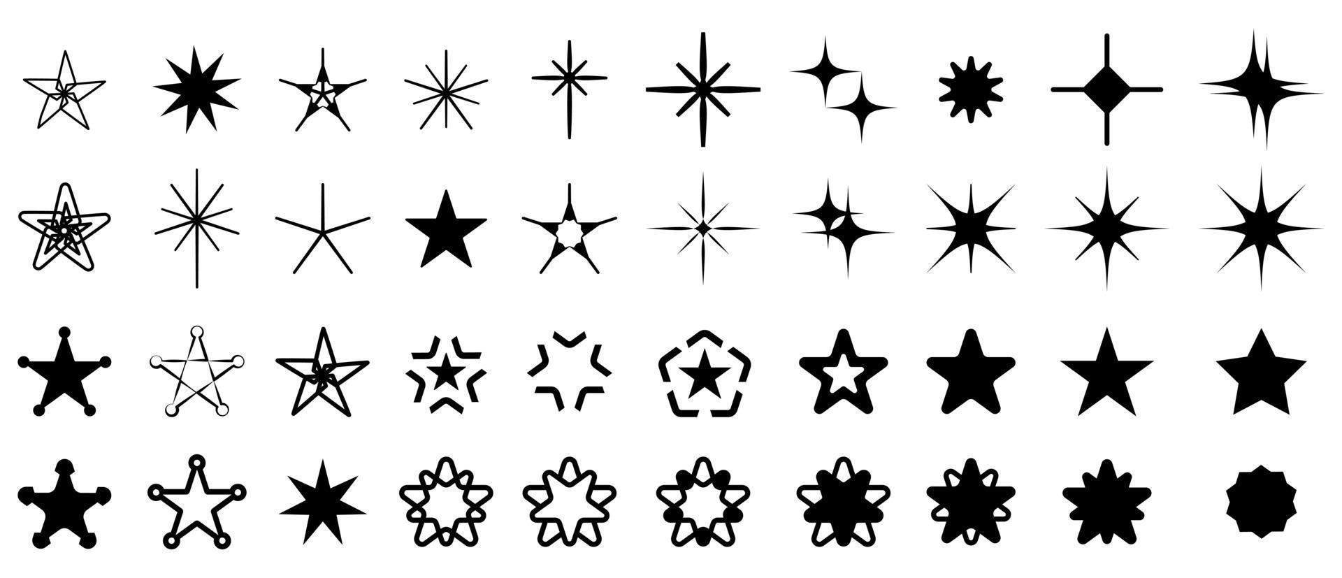 Star icon set. Modern simple stars collection. Vector illustration 11959230 Vector Art at Vecteezy