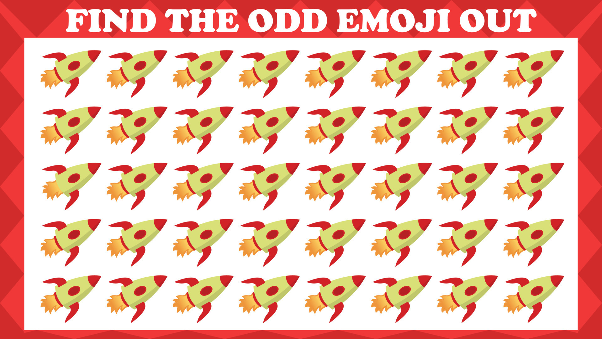 Find The Odd Emoji Out 9, Visual Logic Puzzle Game. Activity Game For Children. Vector ...