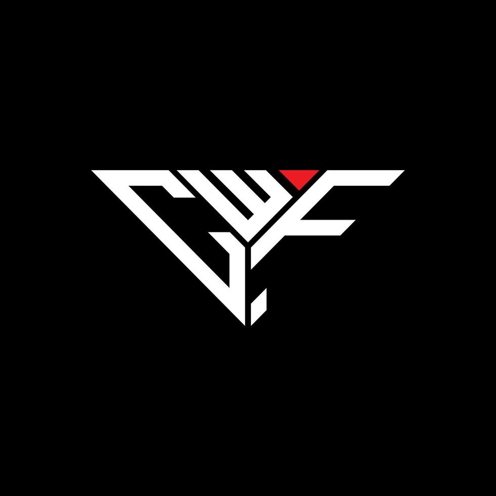 Diseño creativo del logotipo de la letra cwf con gráfico vectorial, logotipo cwf simple y ...
