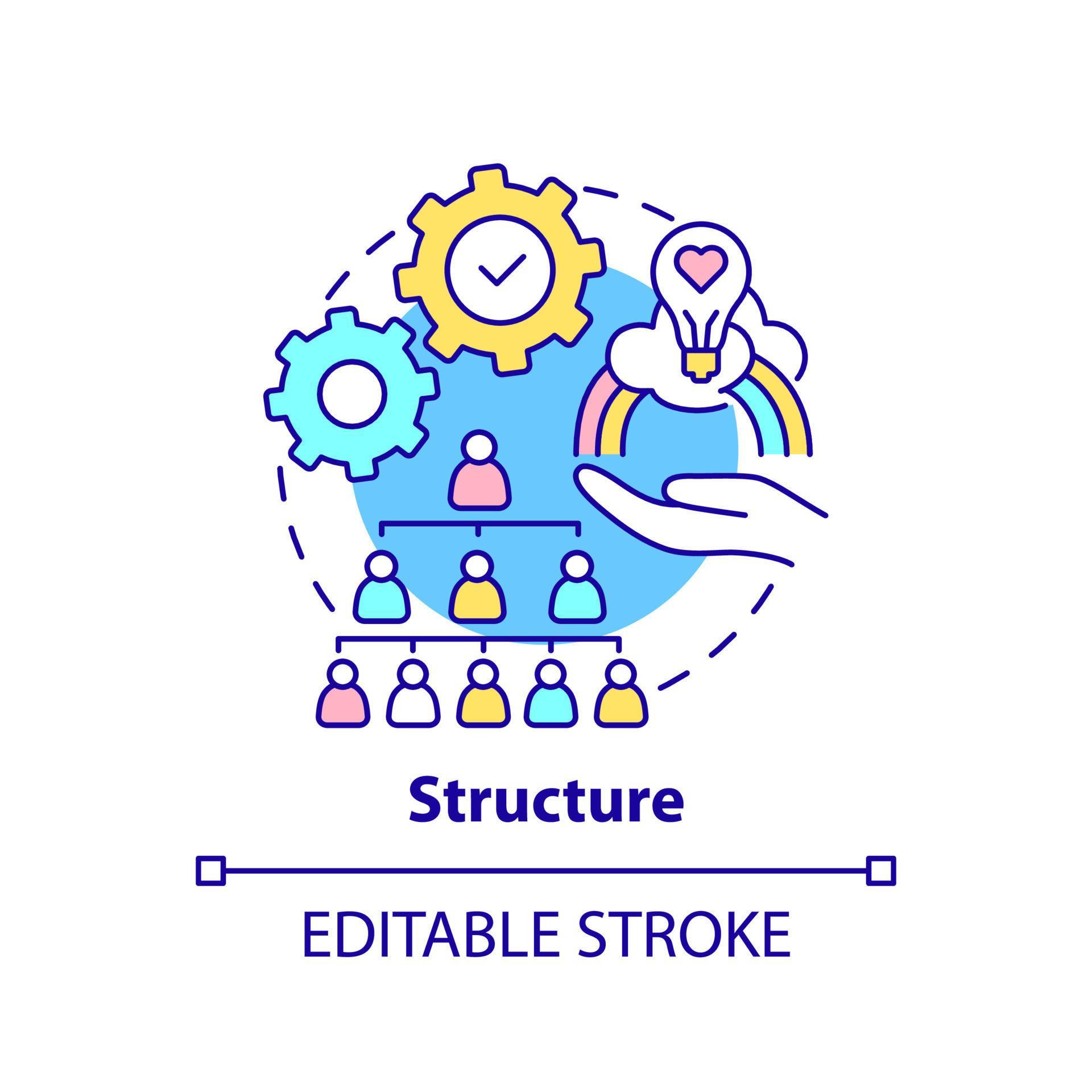 Structure concept icon. Innovation management backbone abstract idea ...