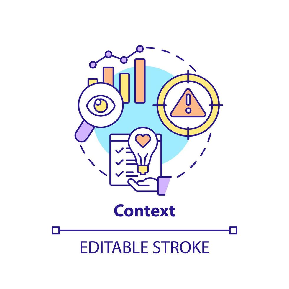 Context concept icon. Innovation management key element abstract idea ... Context concept icon. Innovation management key element abstract idea ...
