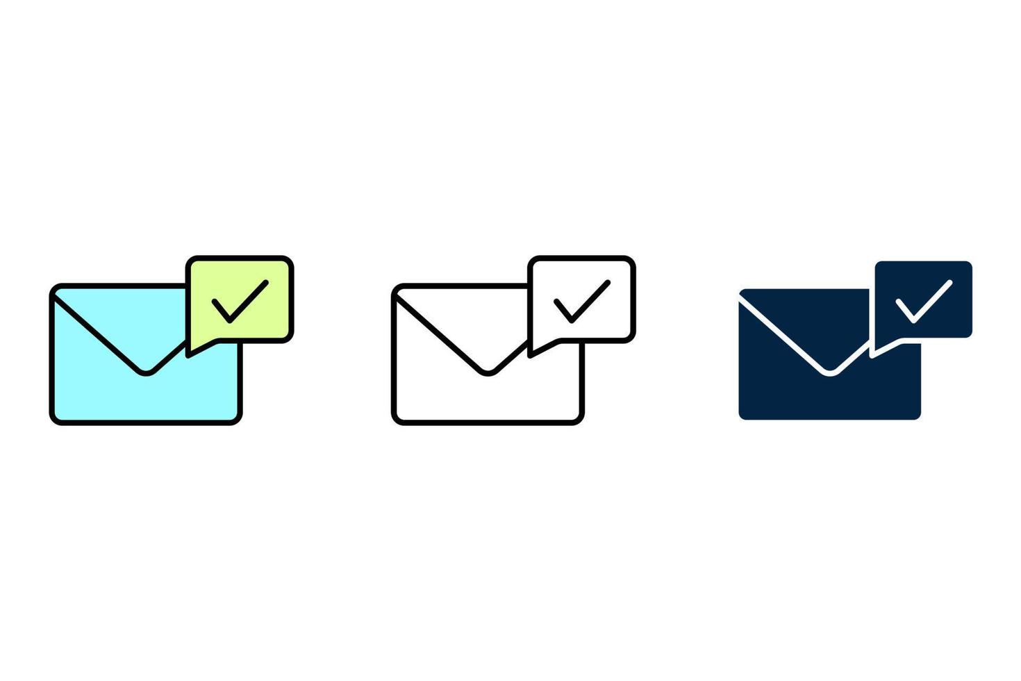 Inbox, receive mail concept line icon. Simple element illustration ... Inbox, receive mail concept line icon. Simple element illustration ...