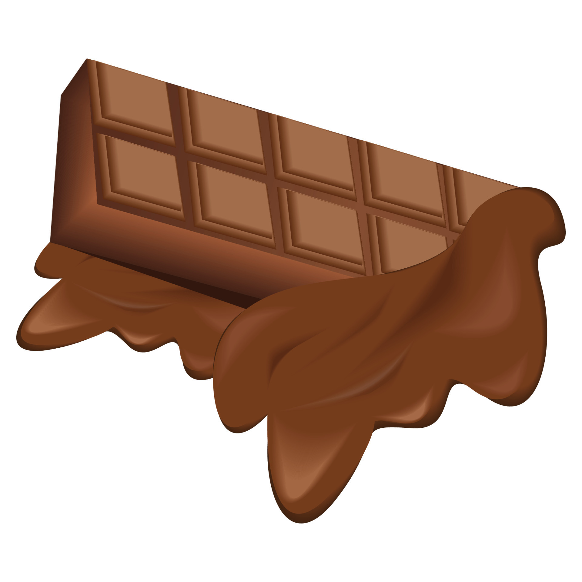 Chocolate Bars And Melted Chocolate 11962580 Vector Art At Vecteezy