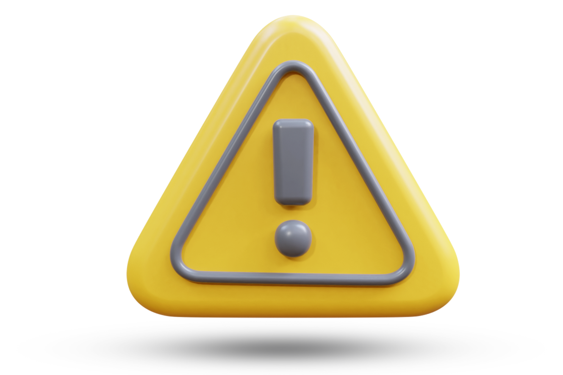 3d Triangle Warning Or Notification Alert 11964960 Png