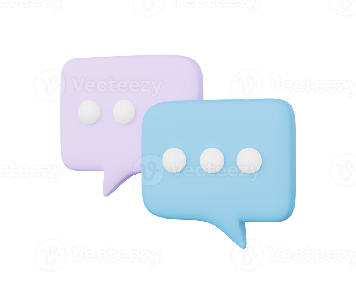 3D speech bubbles. 3D icon 11965016 PNG 3D speech bubbles. 3D icon 11965016 PNG