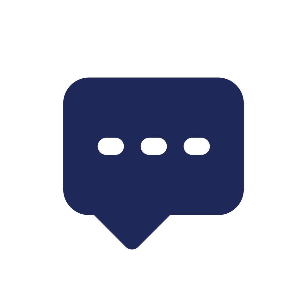 Typing Message Black Glyph Ui Icon Chat Conversation Digital Communication User Interface